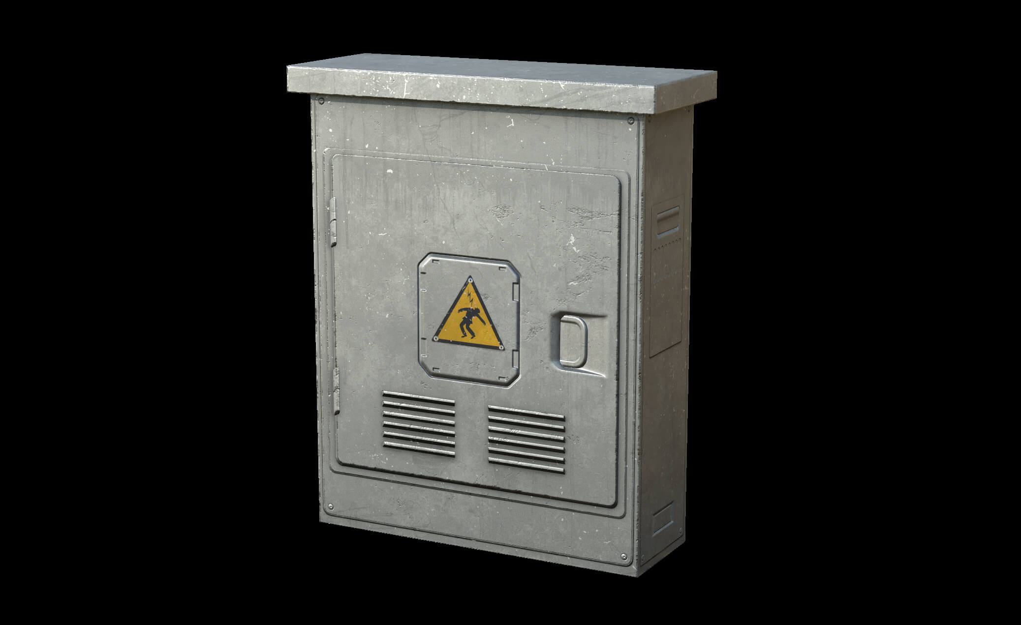 Realitic Utility Box - 3D Model by sanchiesp