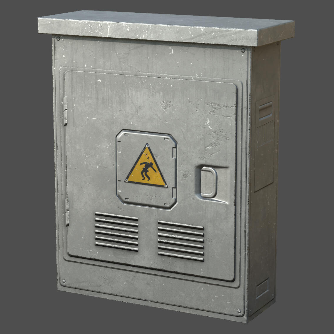 Realitic Utility Box - 3D Model by sanchiesp
