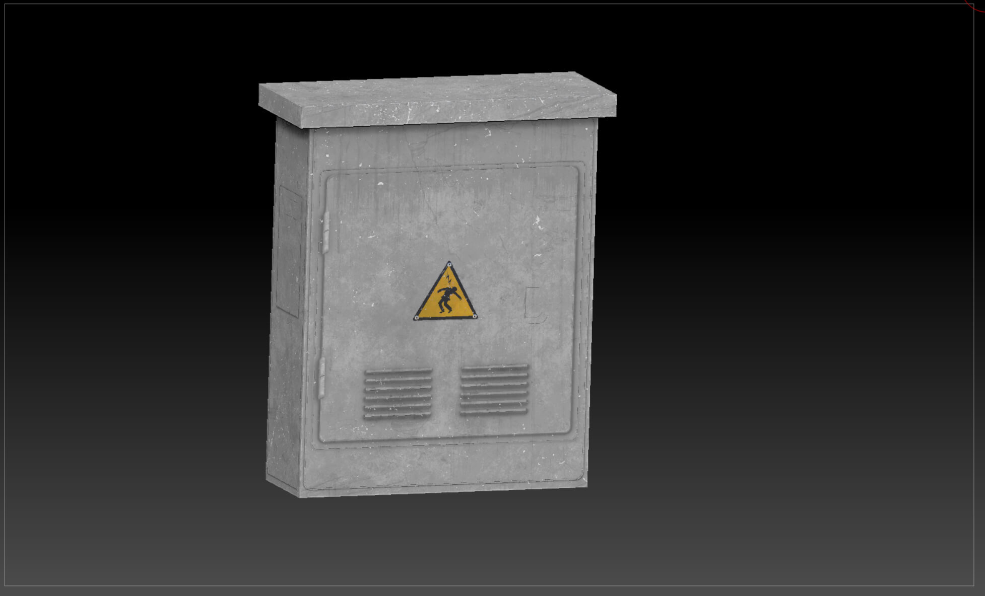 Realitic Utility Box - 3D Model by sanchiesp