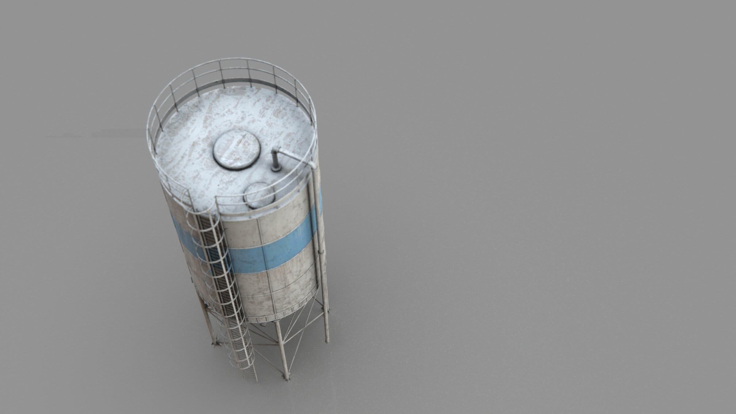 Vertical Cement Silo - 3D Model by sanchiesp