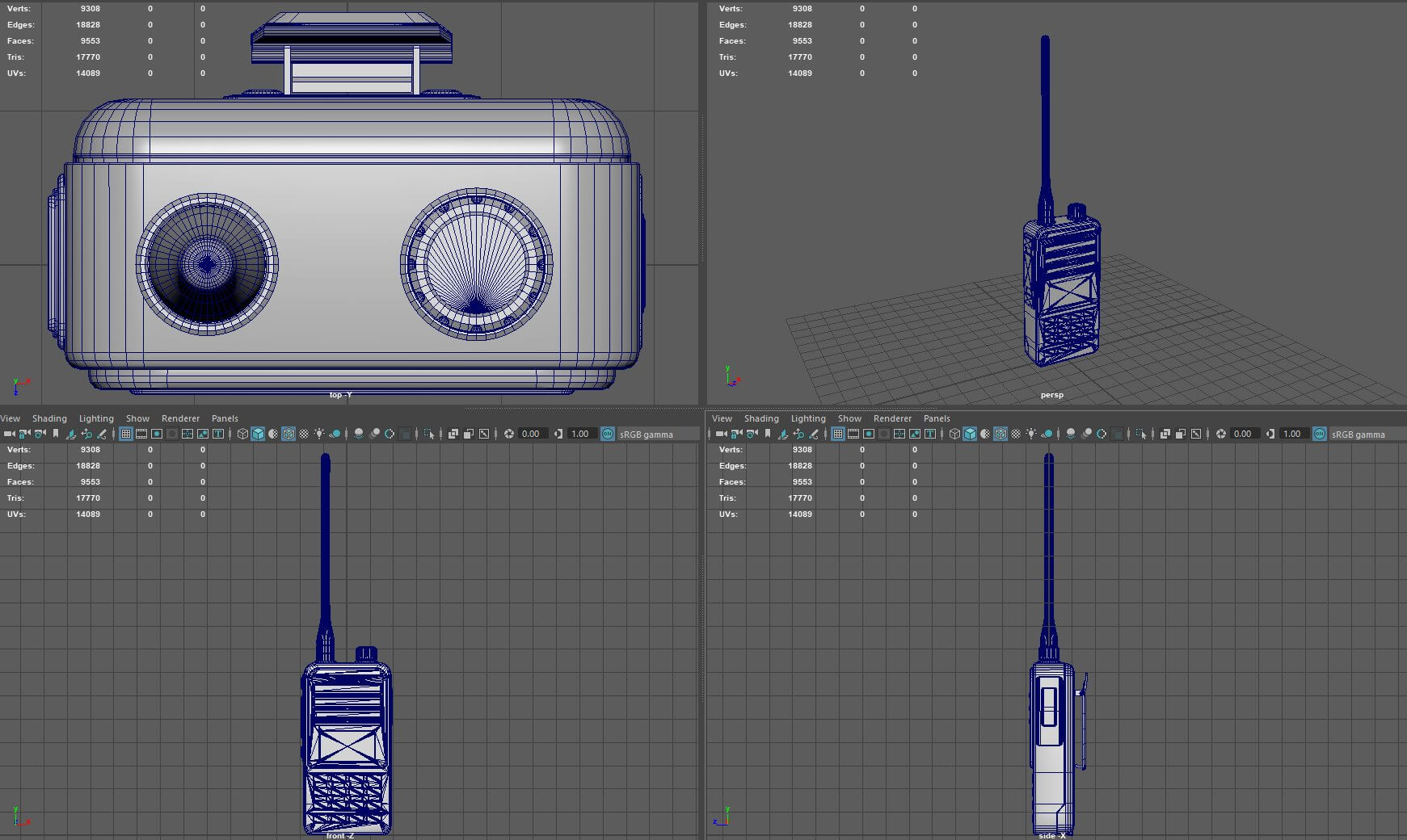 Walkie Talkie Professional - 3D Model by sanchiesp