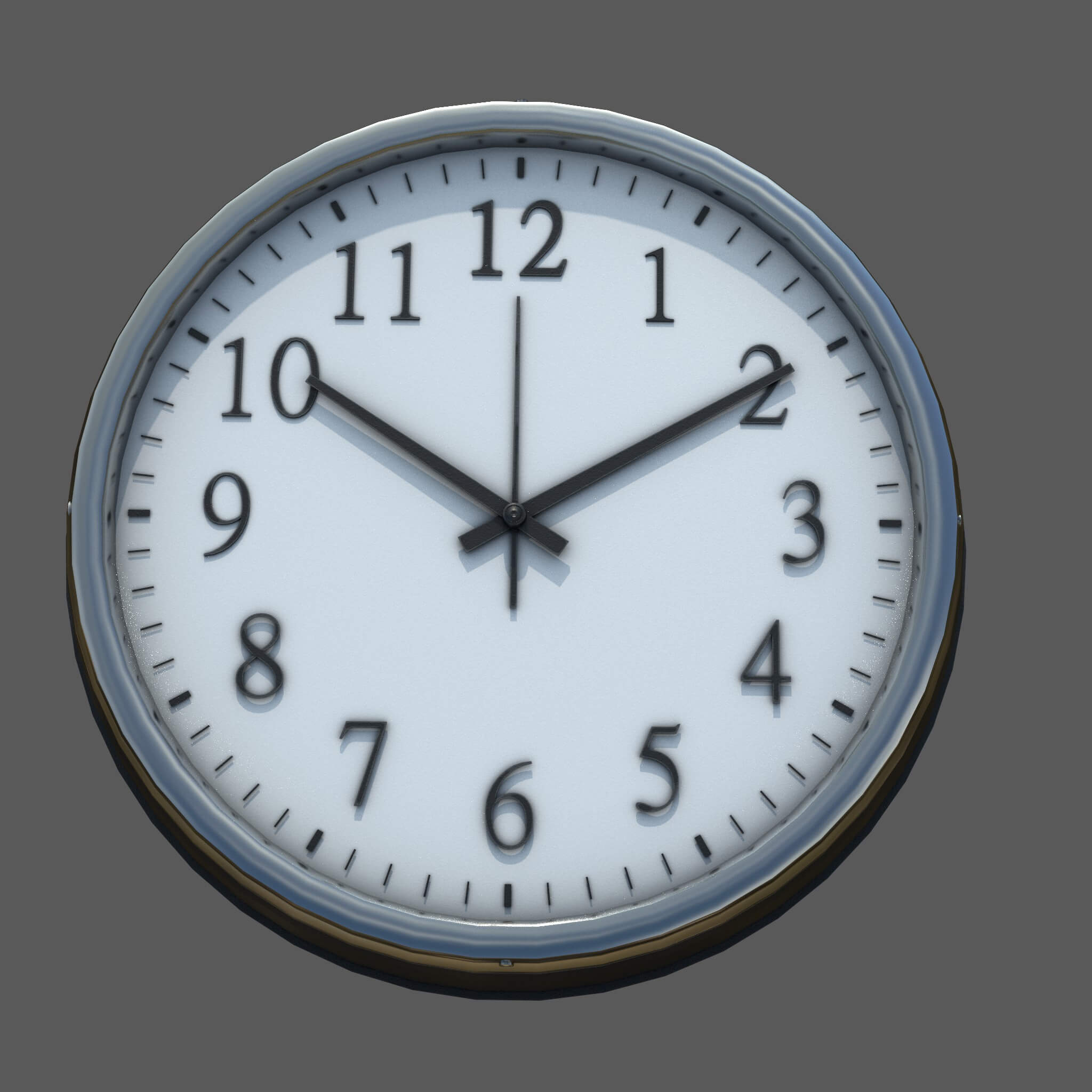 Realistic Wall Clock - 3D Model by sanchiesp