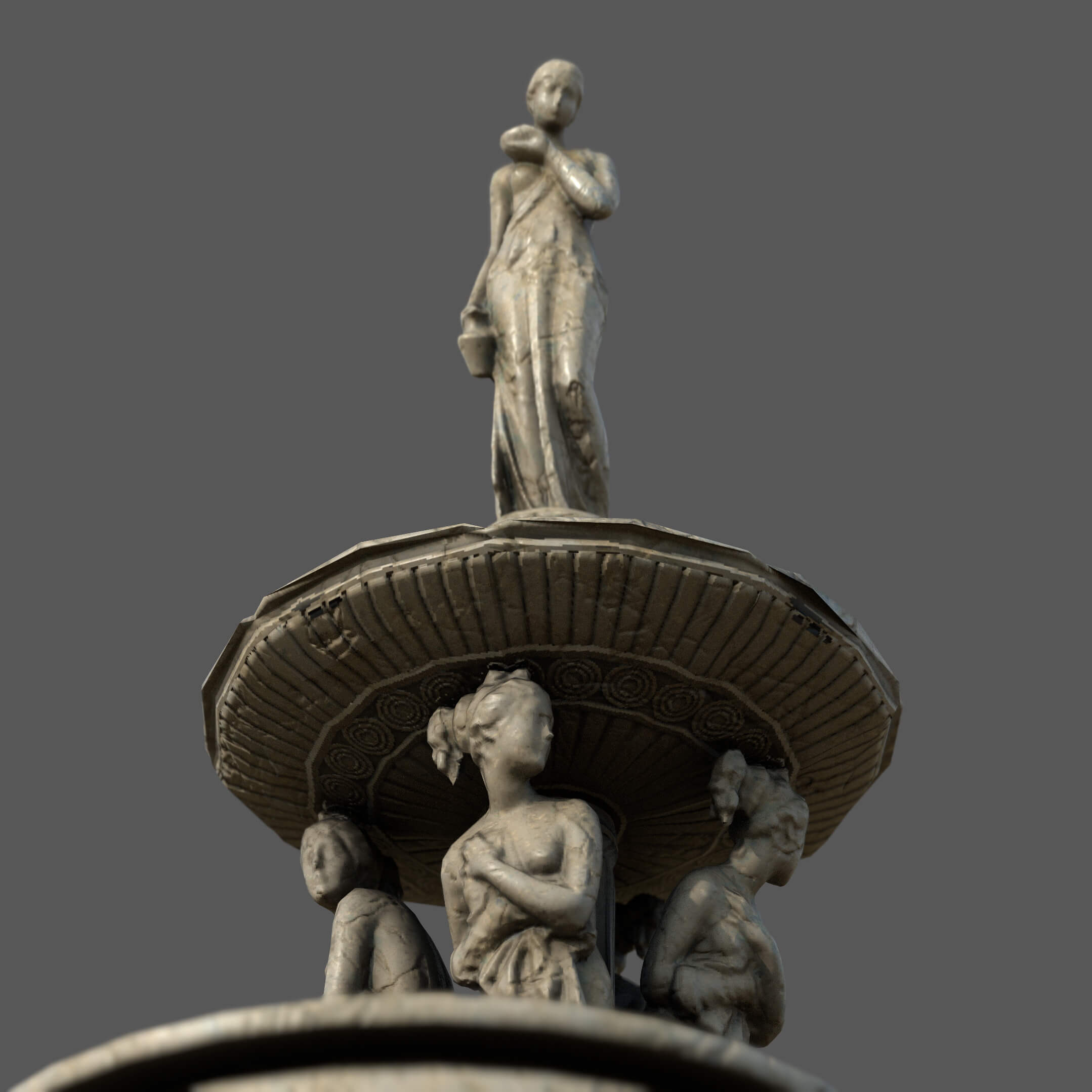 Water Fountain Greek - 3D Model by sanchiesp