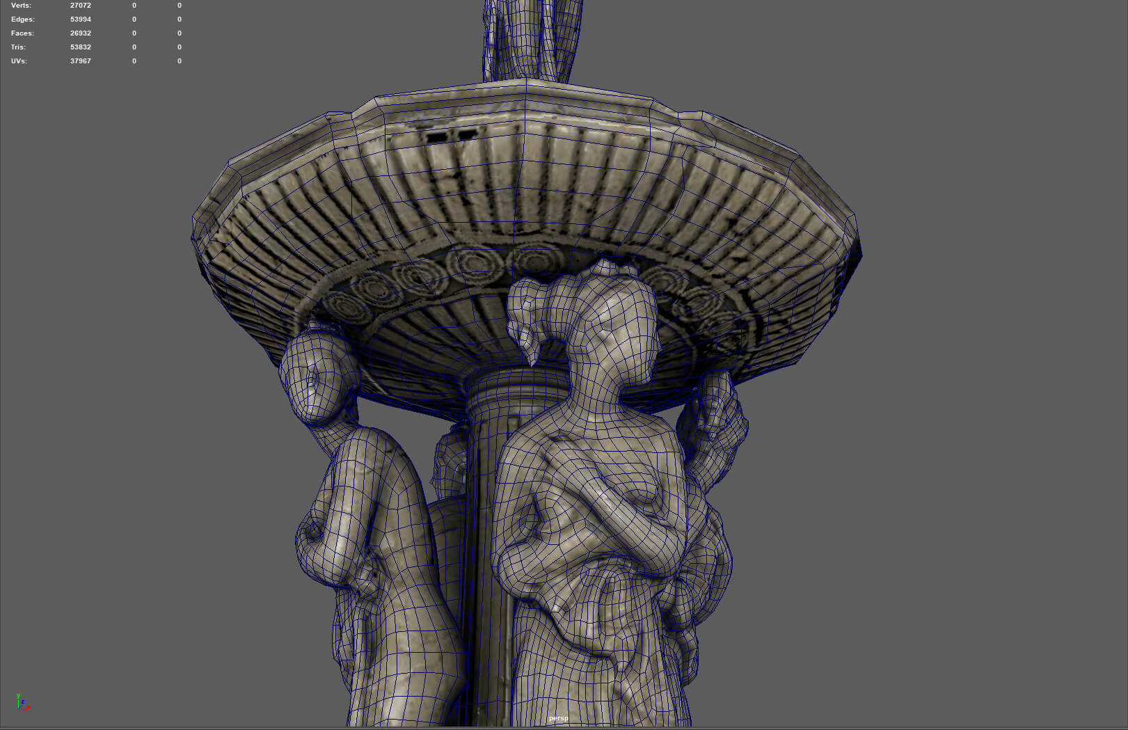 Water Fountain Greek - 3D Model by sanchiesp