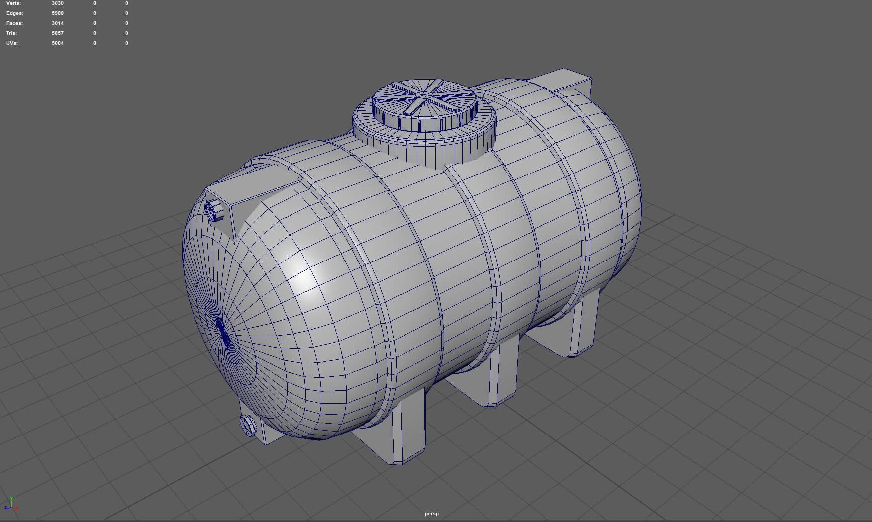 Water Tank - 3D Model by sanchiesp