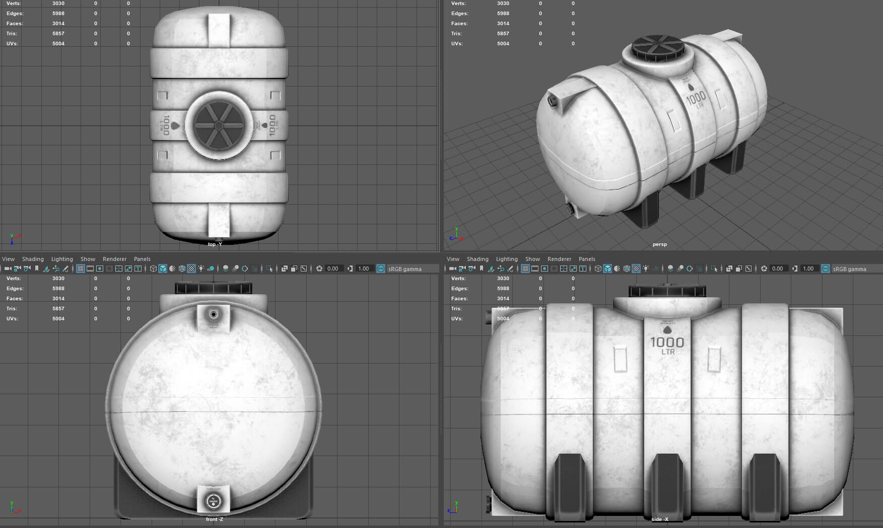 Water Tank - 3D Model by sanchiesp