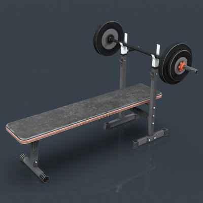 Weight Bench - 3D Model by sanchiesp