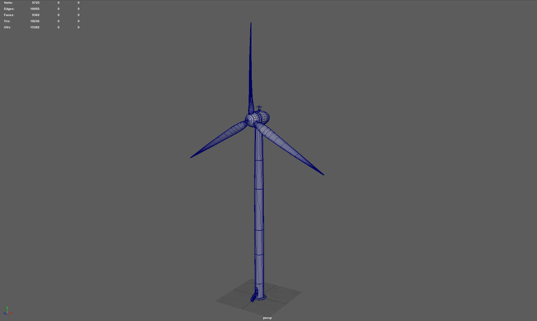 Wind Turbine - 3D Model by sanchiesp