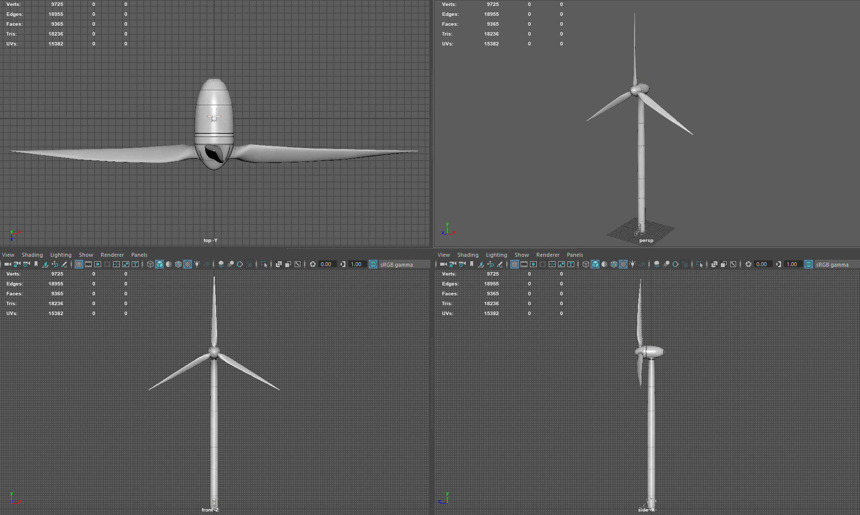 Wind Turbine - 3D Model by sanchiesp