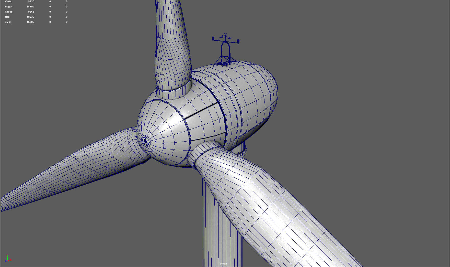 Wind Turbine - 3D Model by sanchiesp