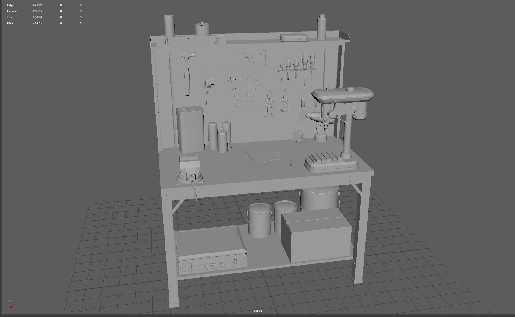 Workbench - 3D Model by sanchiesp