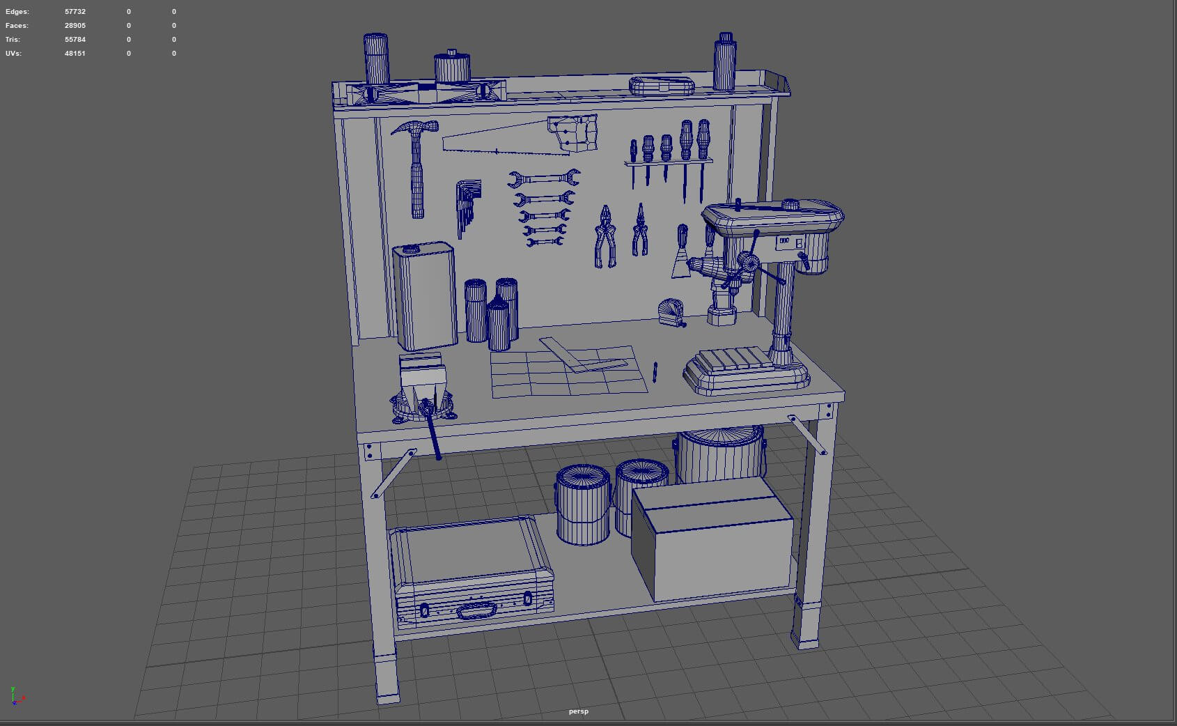 Workbench - 3D Model by sanchiesp
