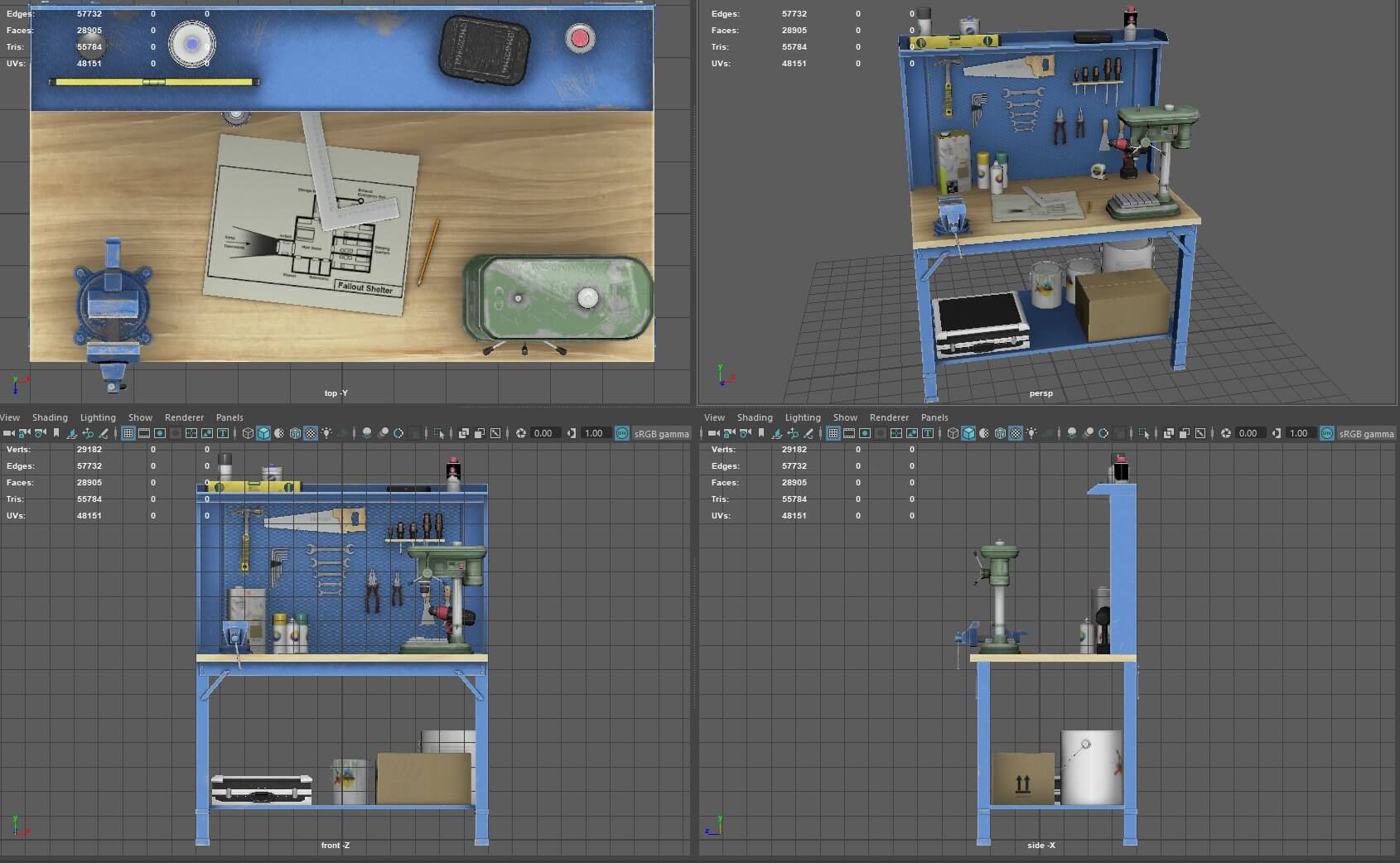 Workbench - 3D Model by sanchiesp