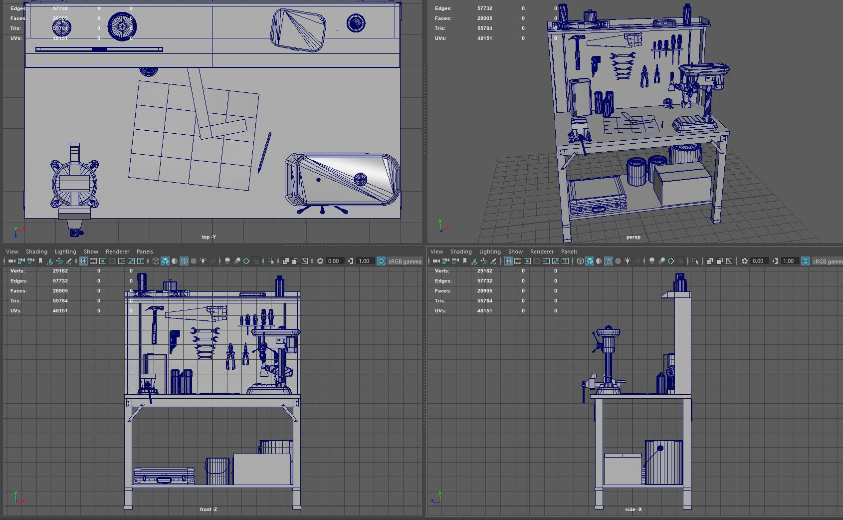 Workbench - 3D Model by sanchiesp