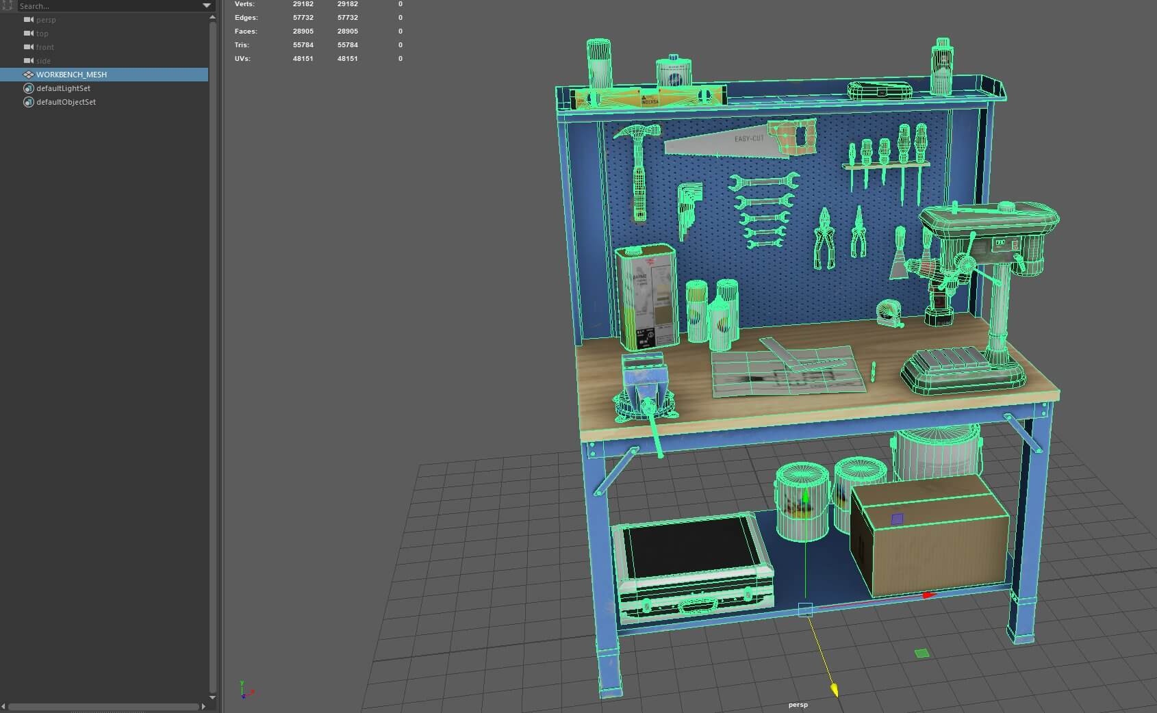 Workbench - 3D Model by sanchiesp