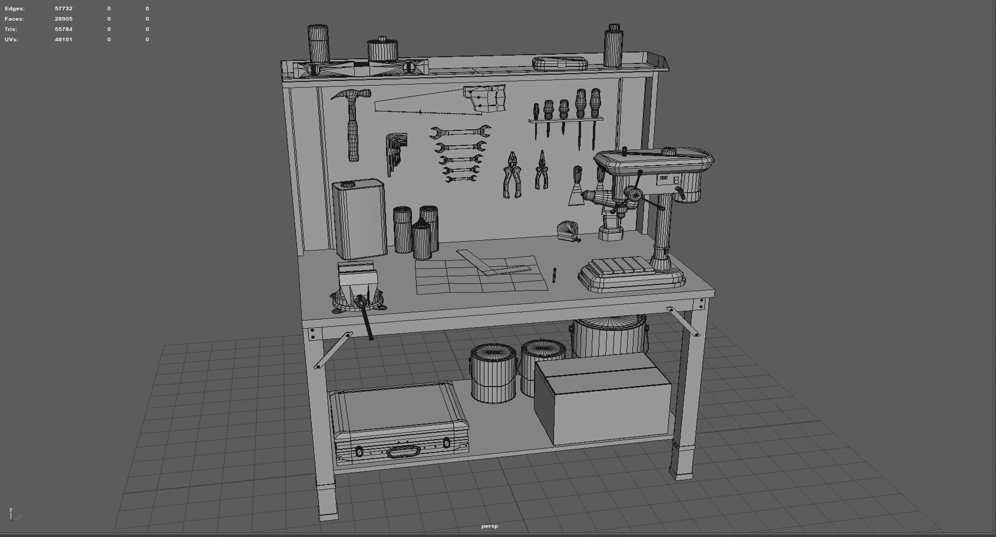 Workbench - 3D Model by sanchiesp