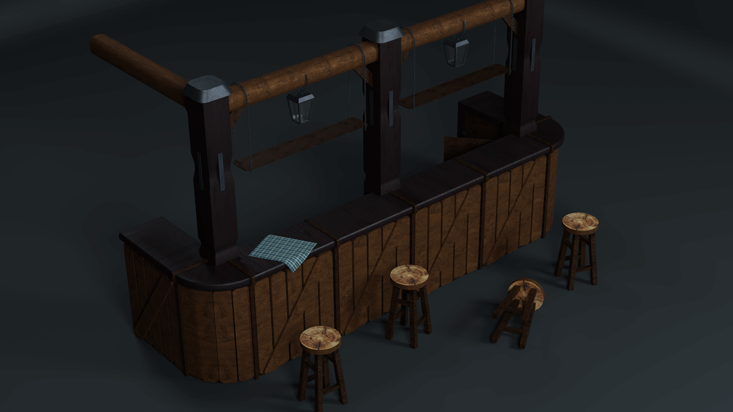 Medieval Bar 3D Render, Digital Art by Sandro_JV
