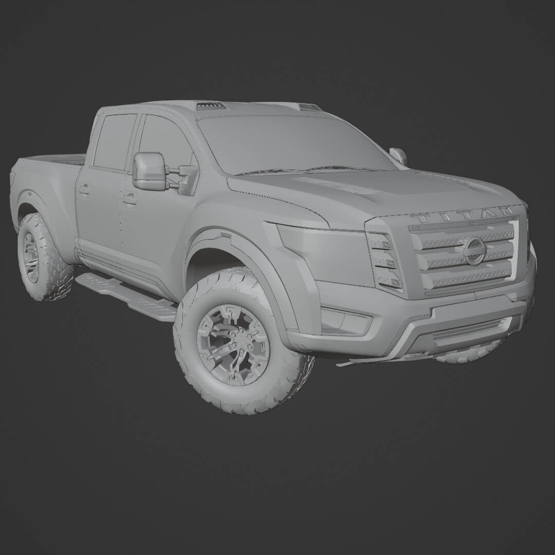 Nissan Titan - 3D Model by sannakl