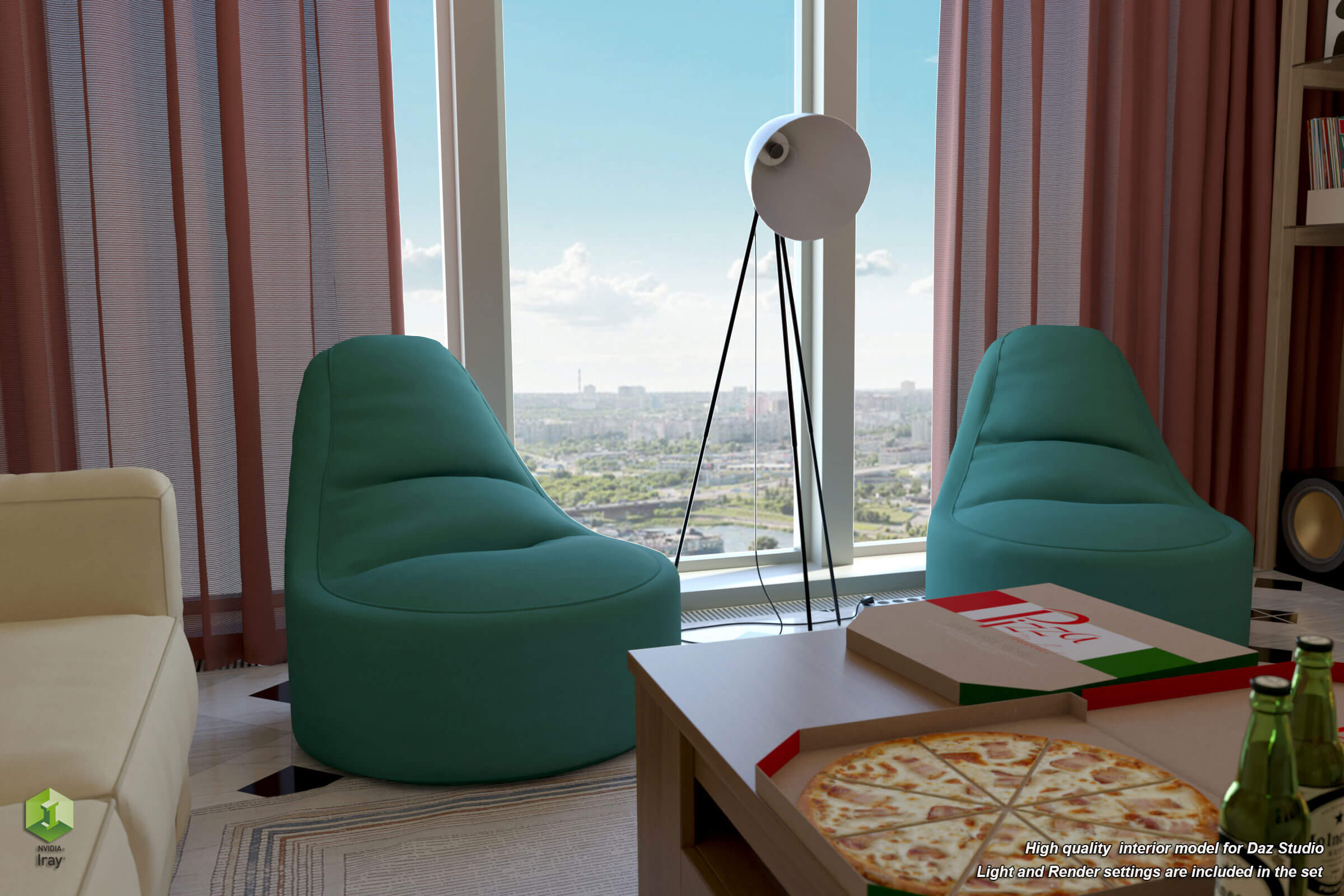 STZ TV Room 03 - Daz Content by Santutius78