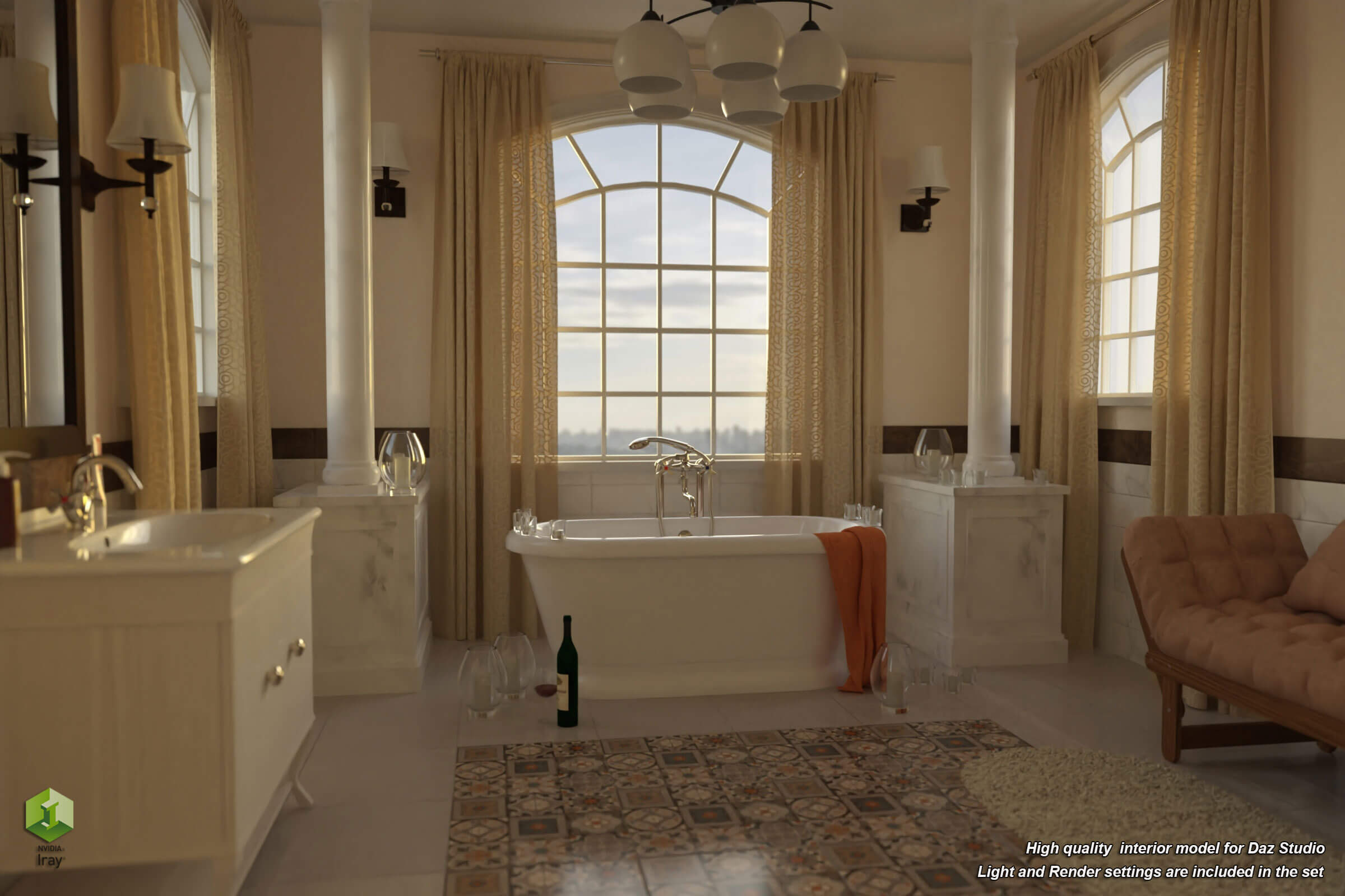 STZ Bathroom - Daz Content by Santutius78