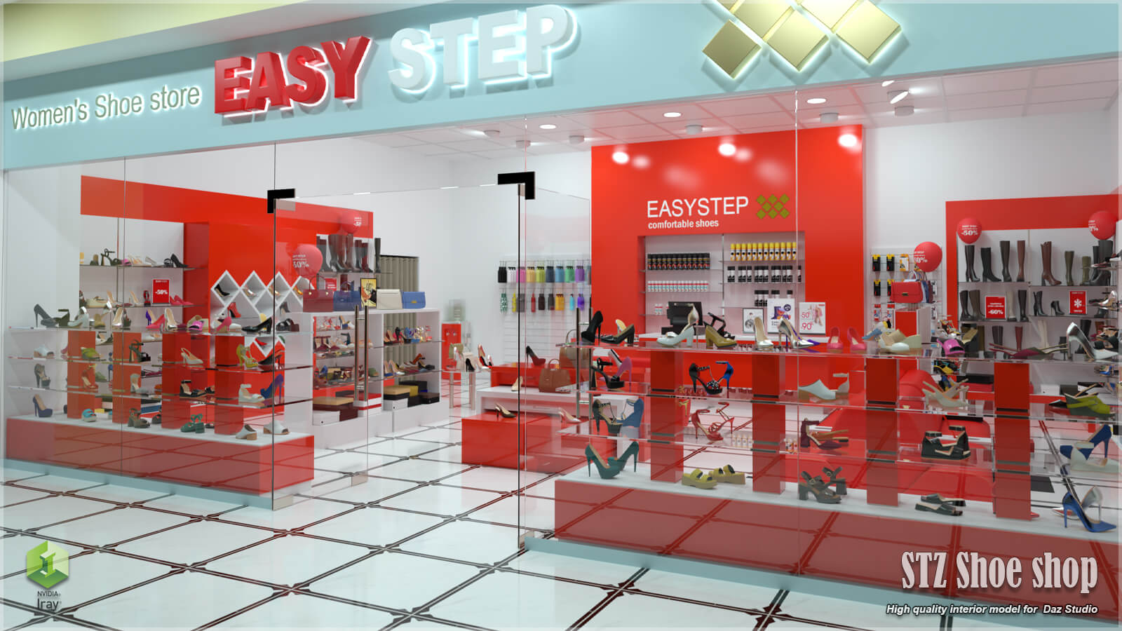 STZ Shoe Shop - Daz Content by Santutius78