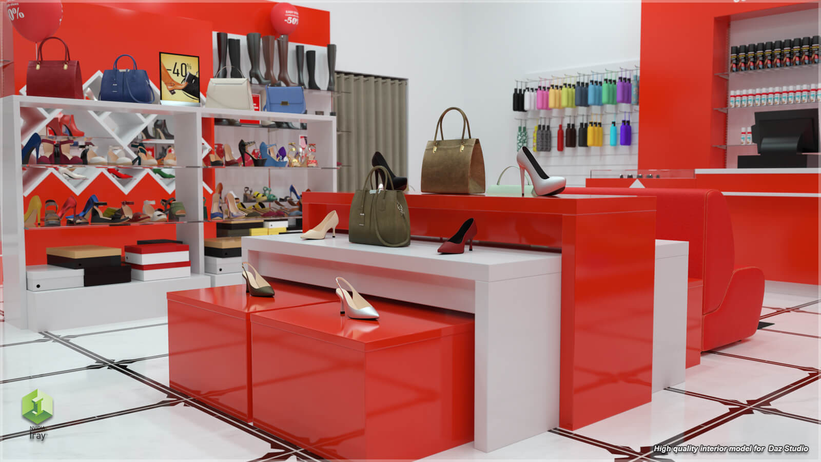 STZ Shoe Shop - Daz Content by Santutius78