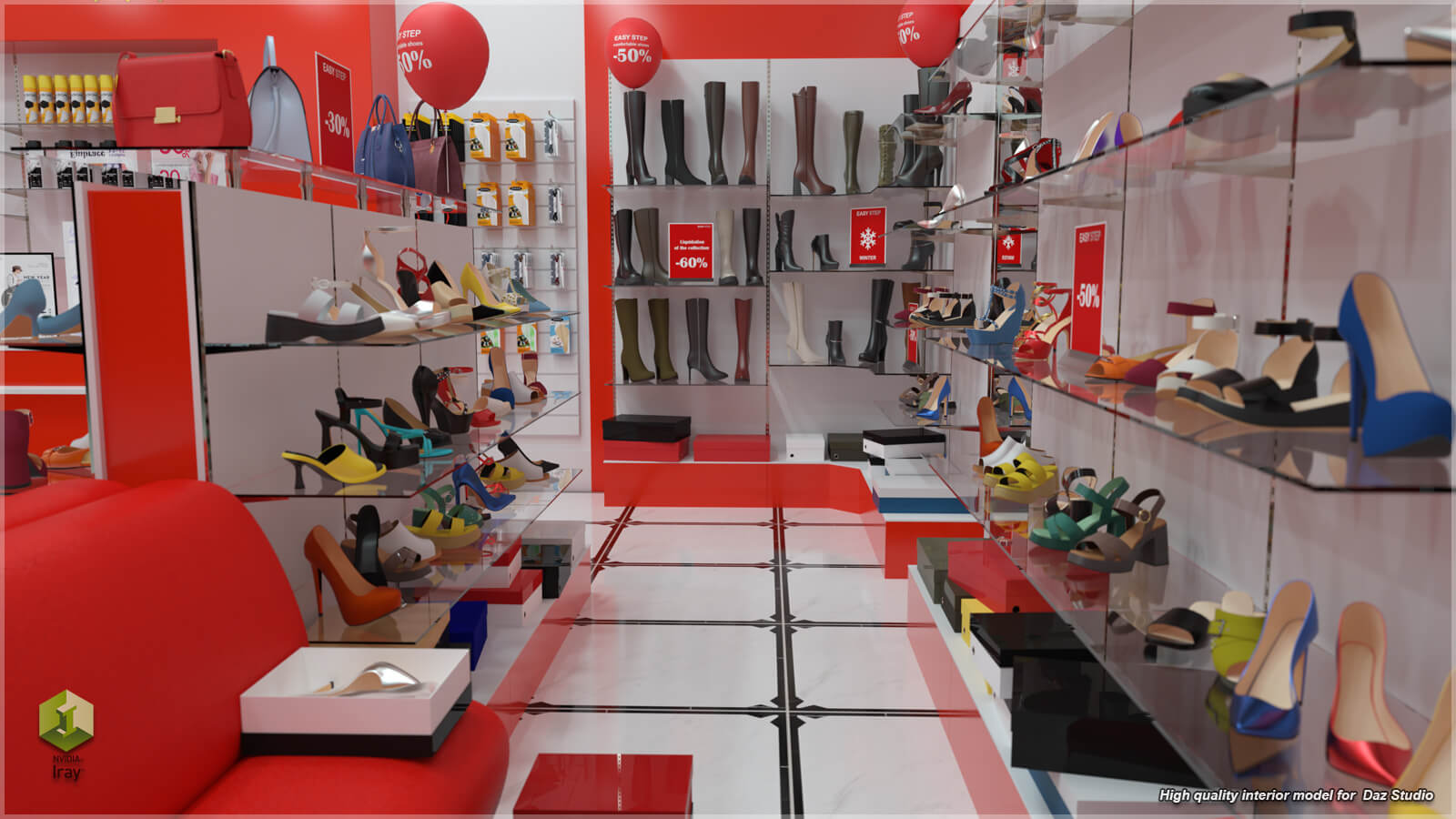 STZ Shoe Shop - Daz Content by Santutius78