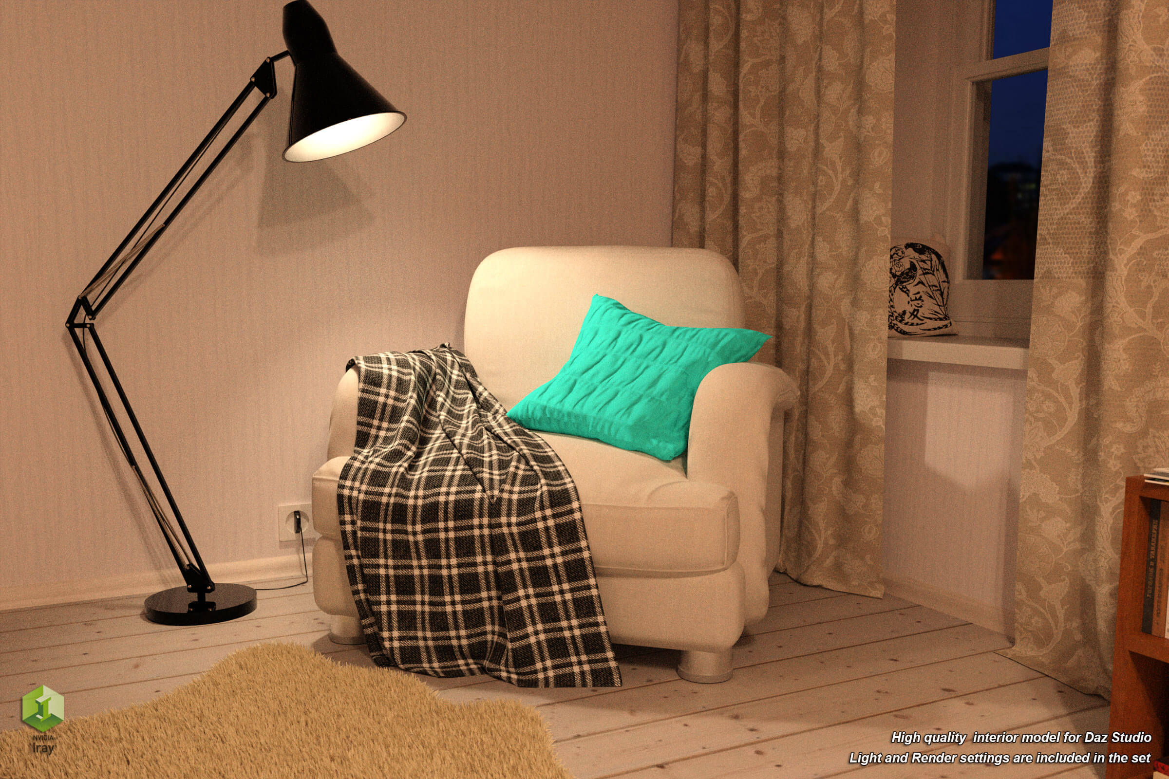 STZ Small Room - Daz Content by Santutius78