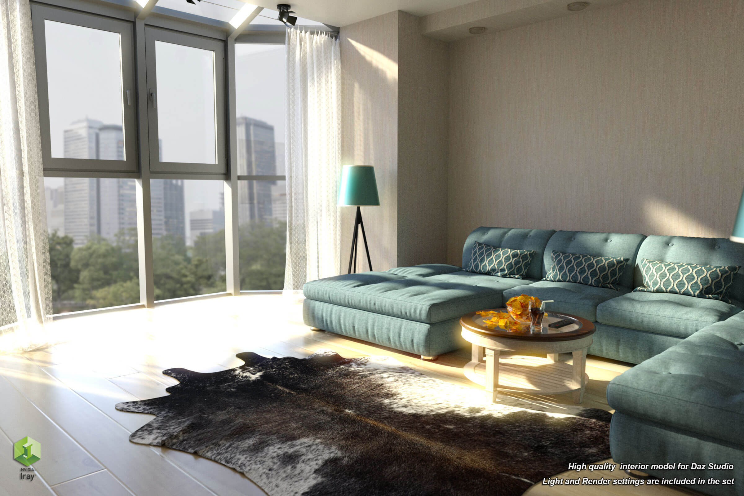 STZ TV Room 01 - Daz Content by Santutius78