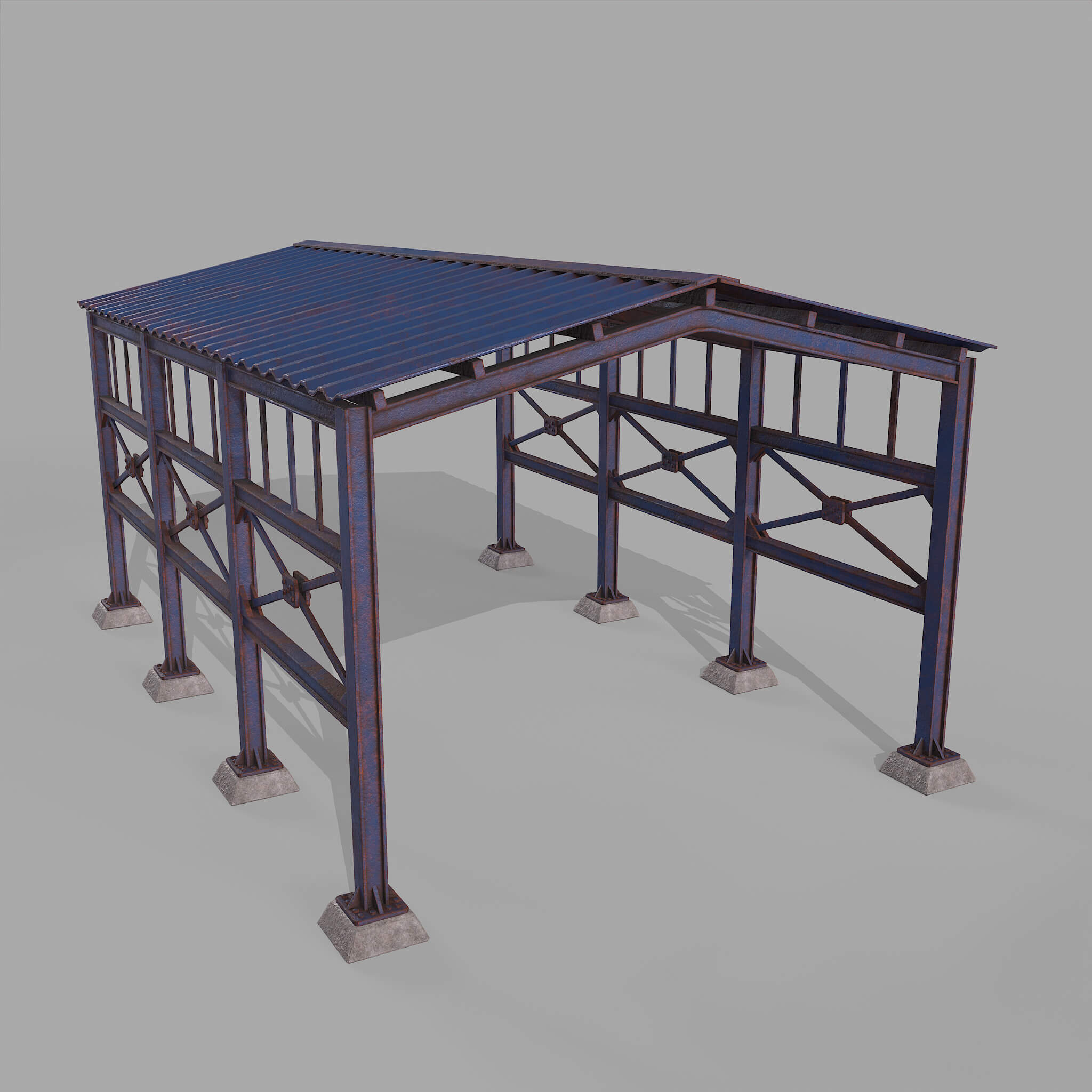 Steel Canopy - 3D Model by Saqlain