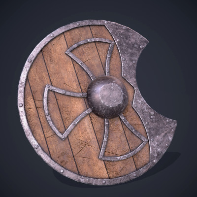 Medeival Warriors LARP Shield - 3D Model by Saqlain