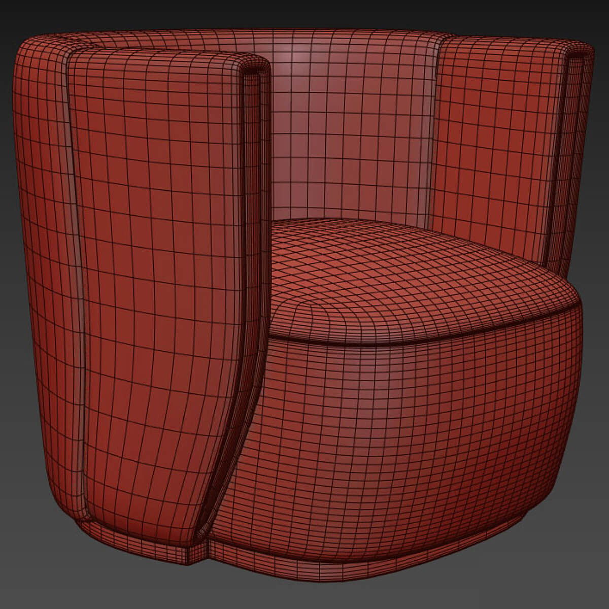 Armchair Classic01 - 3D Model by sara-angel