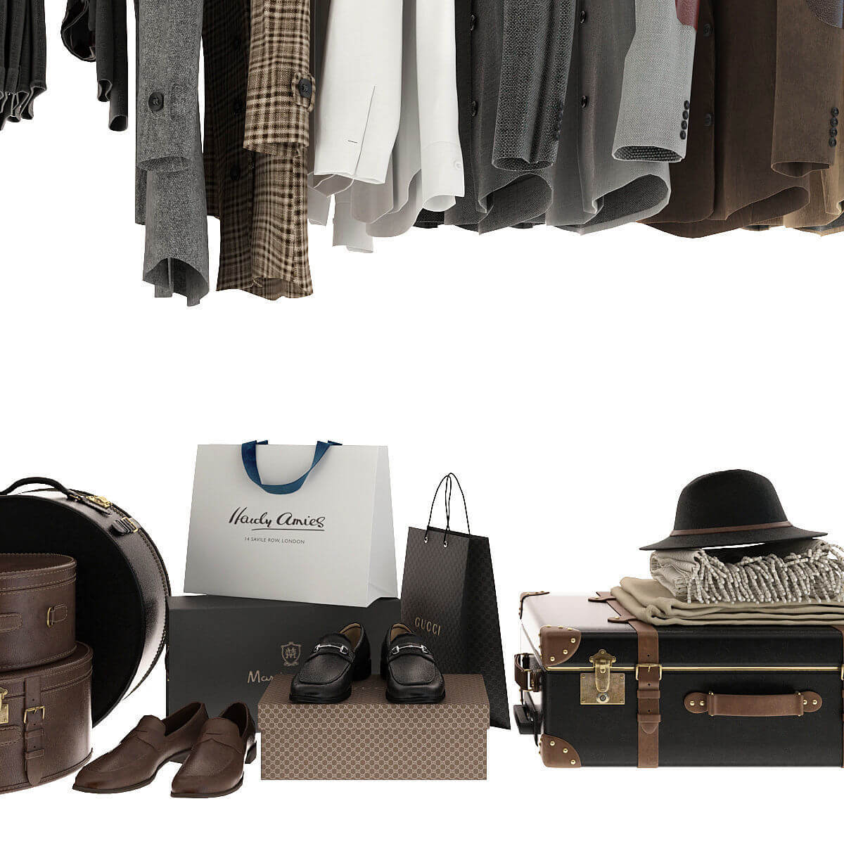 Closet Clothes - 3D Model by sara-angel