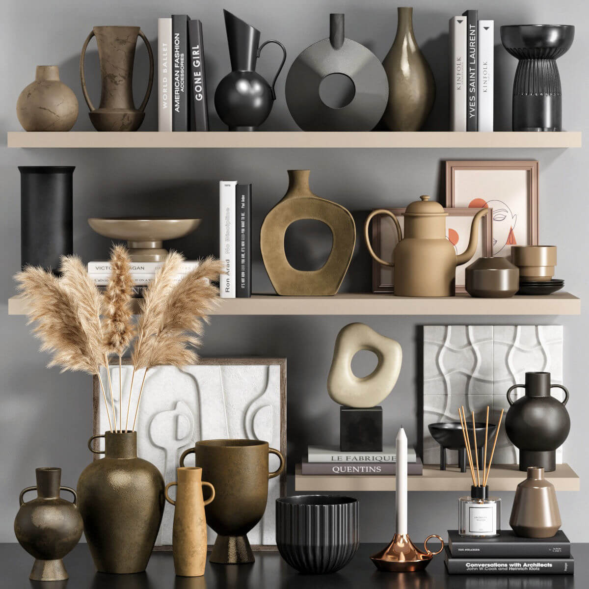 Decor Set 2225 - 3D Model by sara-angel