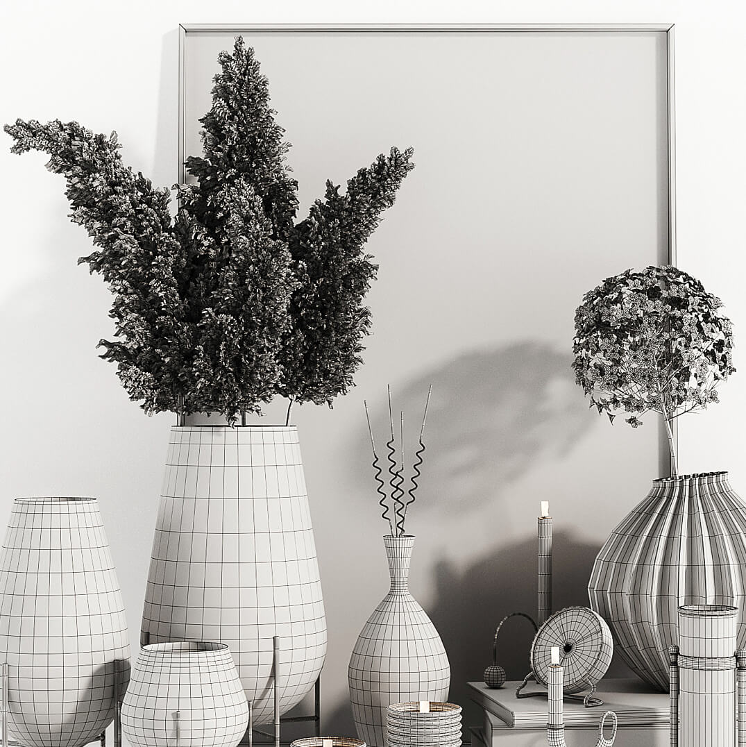 Decorative Set 123 - 3D Model by sara-angel