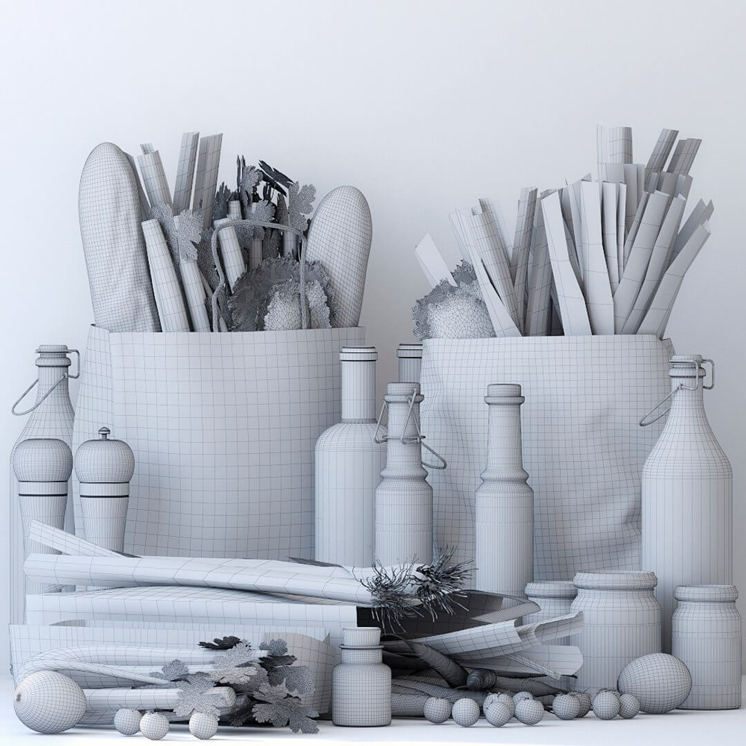 Grocery Bags 21 - 3D Model by sara-angel