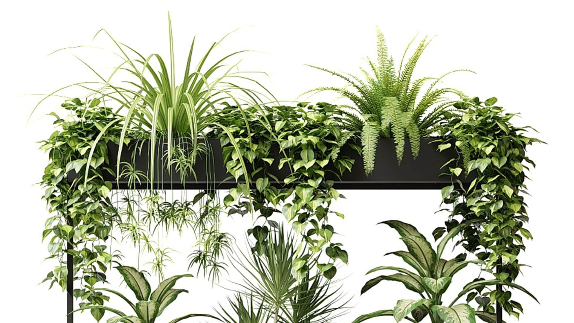 Mynthe Rectangular Two Story Planter - 3D Model by sara-angel