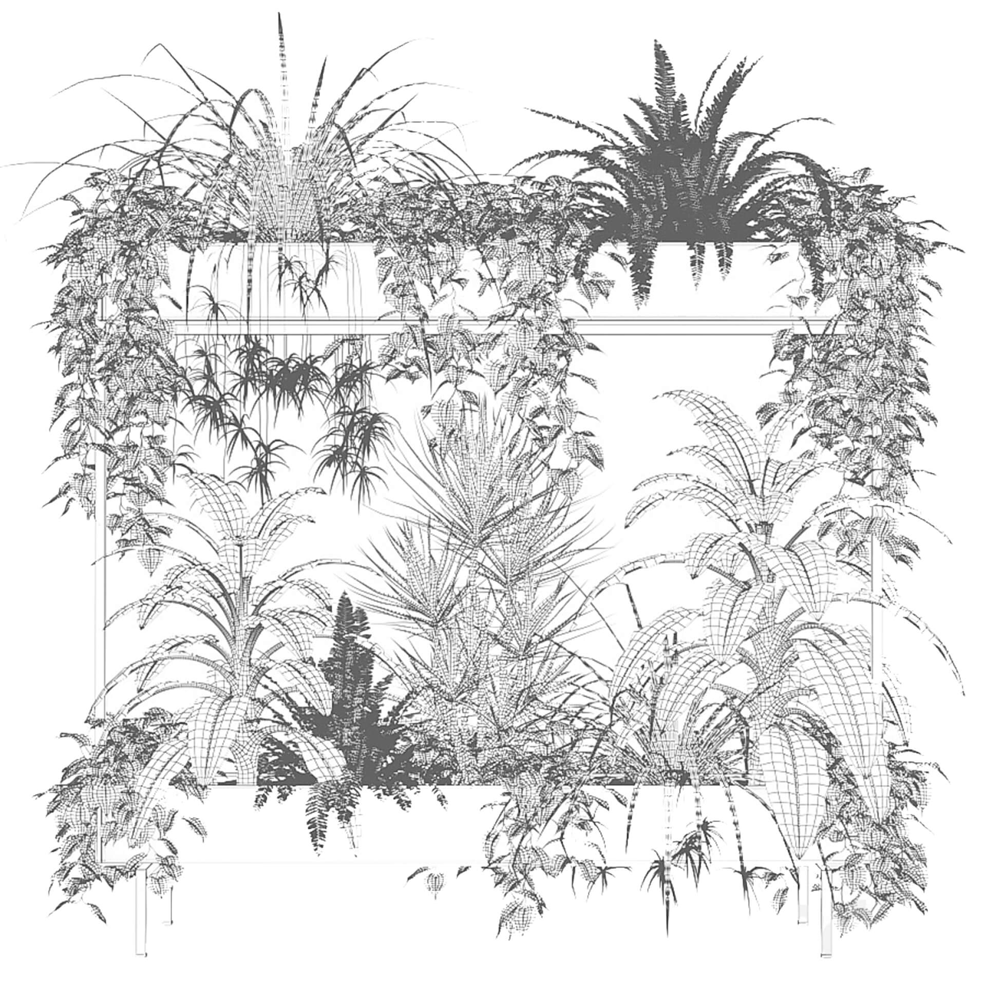 Mynthe Rectangular Two Story Planter - 3D Model by sara-angel