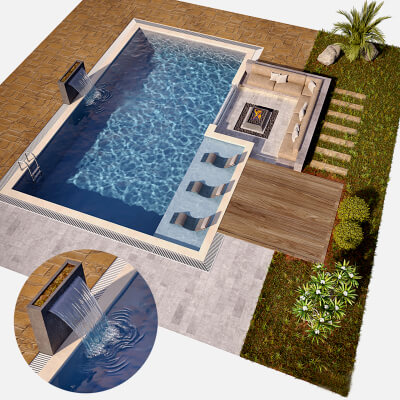 Swimming Pool 2 - 3D Model by sara-angel