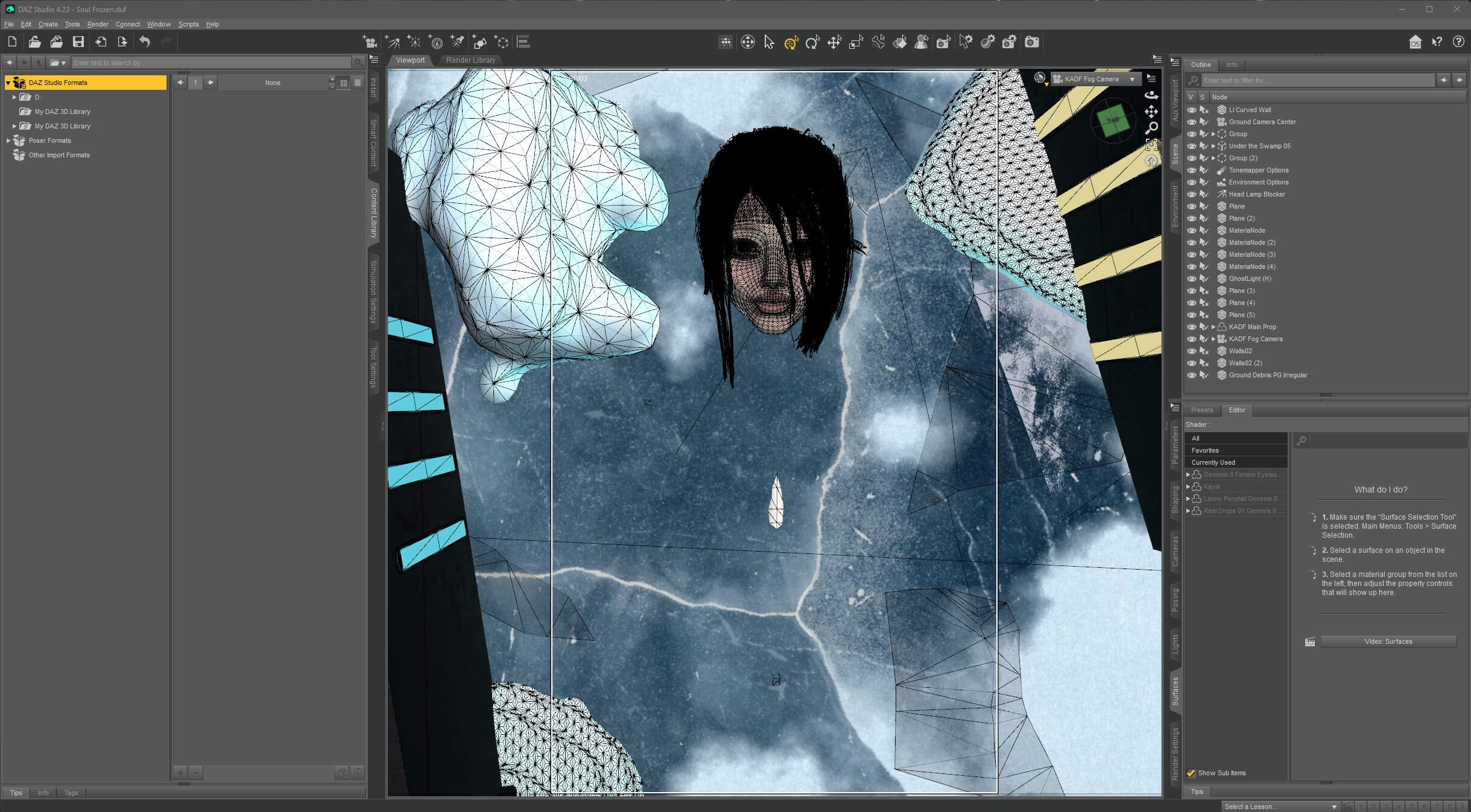 Frozen Soul 3D Render, Digital Art by Sareth