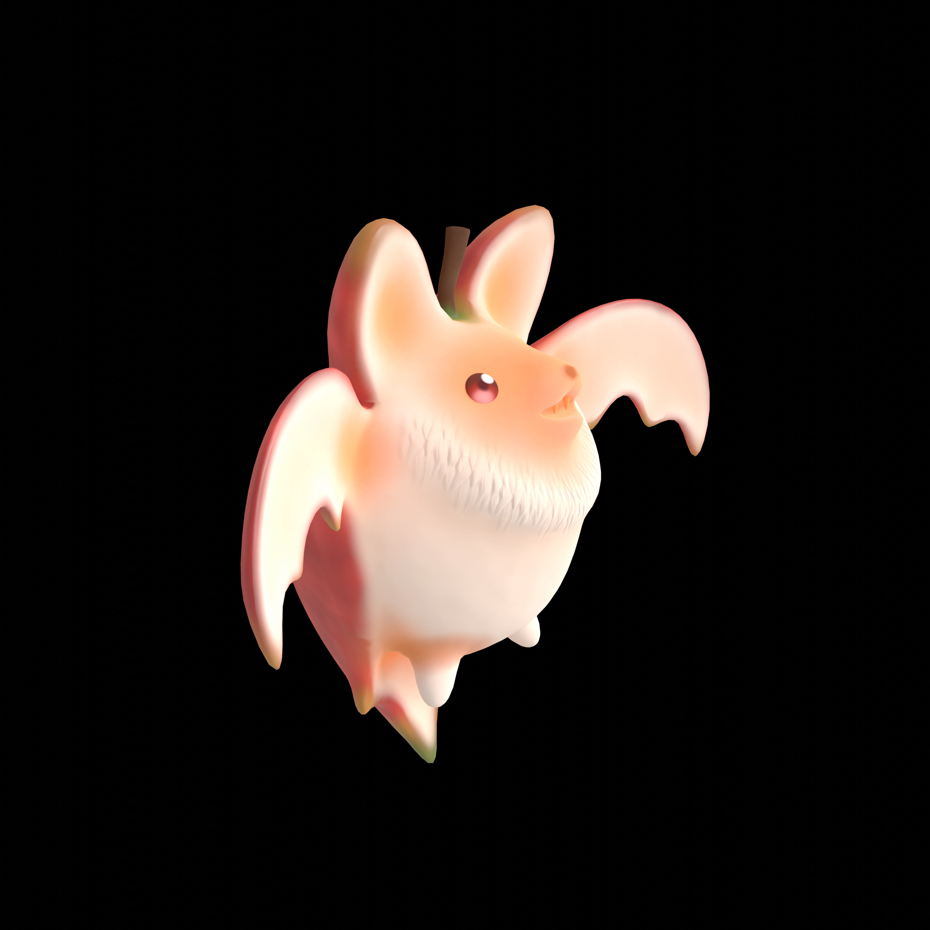 Apple Bat Pet - 3D Model by Sasha_Kholostenko