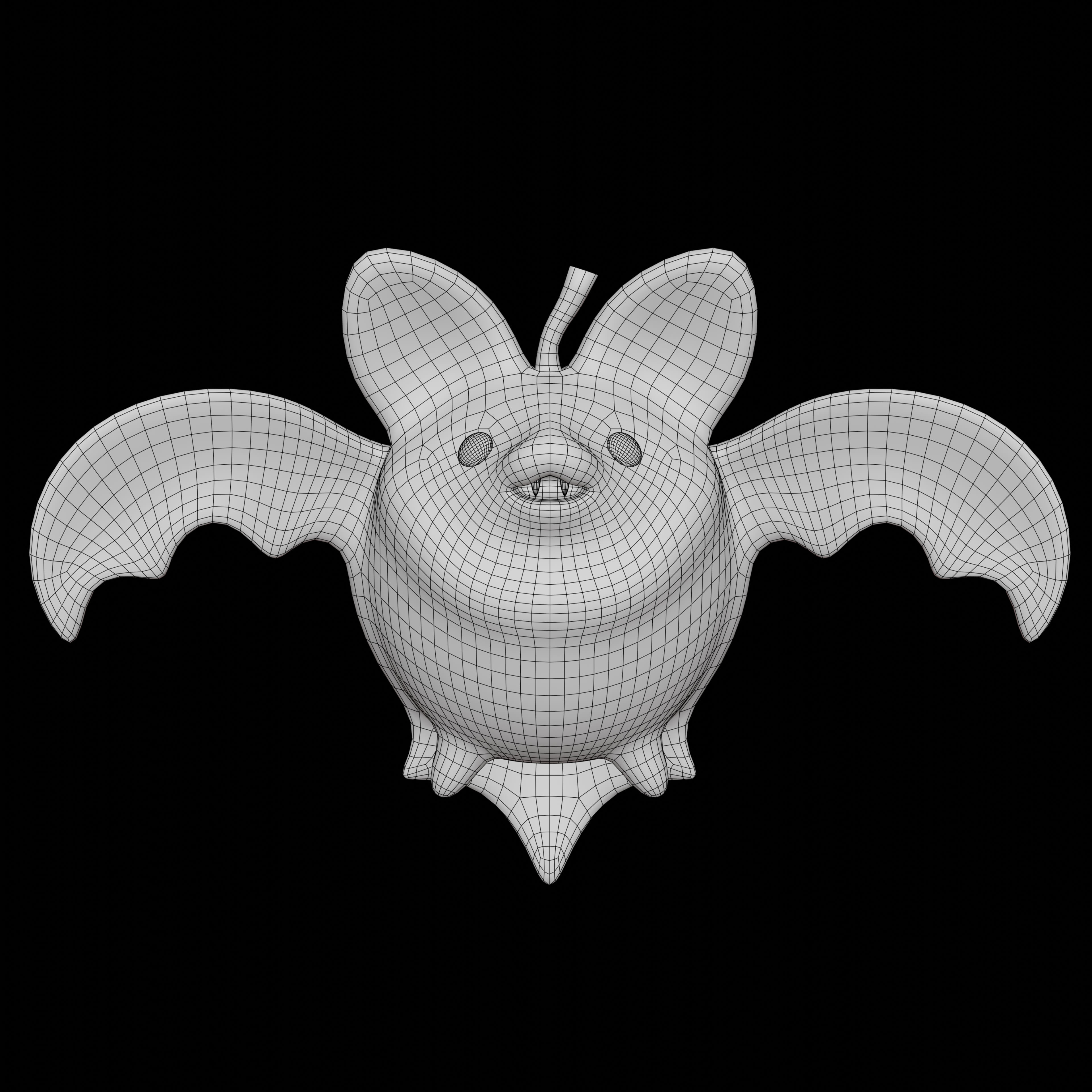 Apple Bat Pet - 3D Model by Sasha_Kholostenko