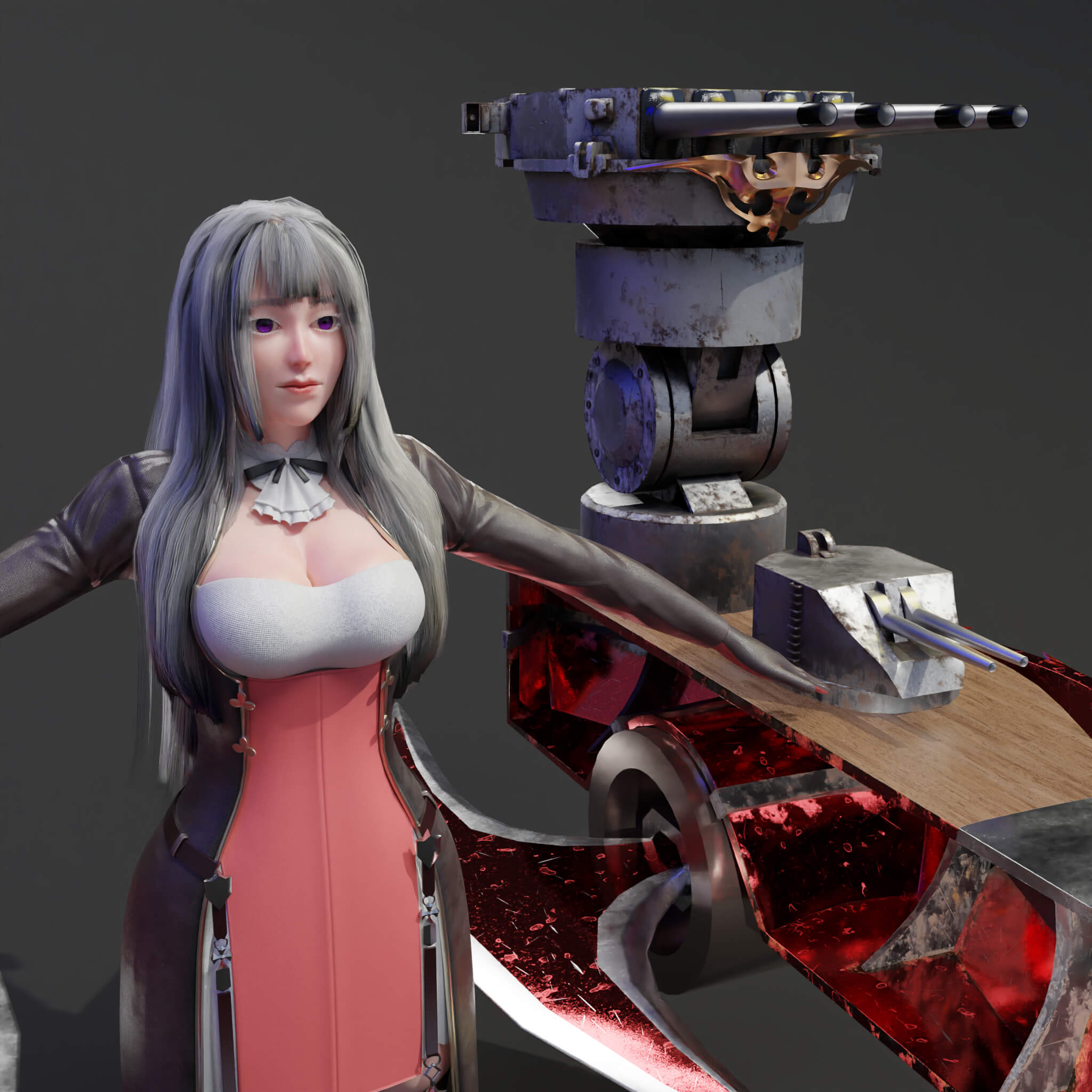 Azur Lane Dunkerque - 3D Model by Sasha_Kholostenko