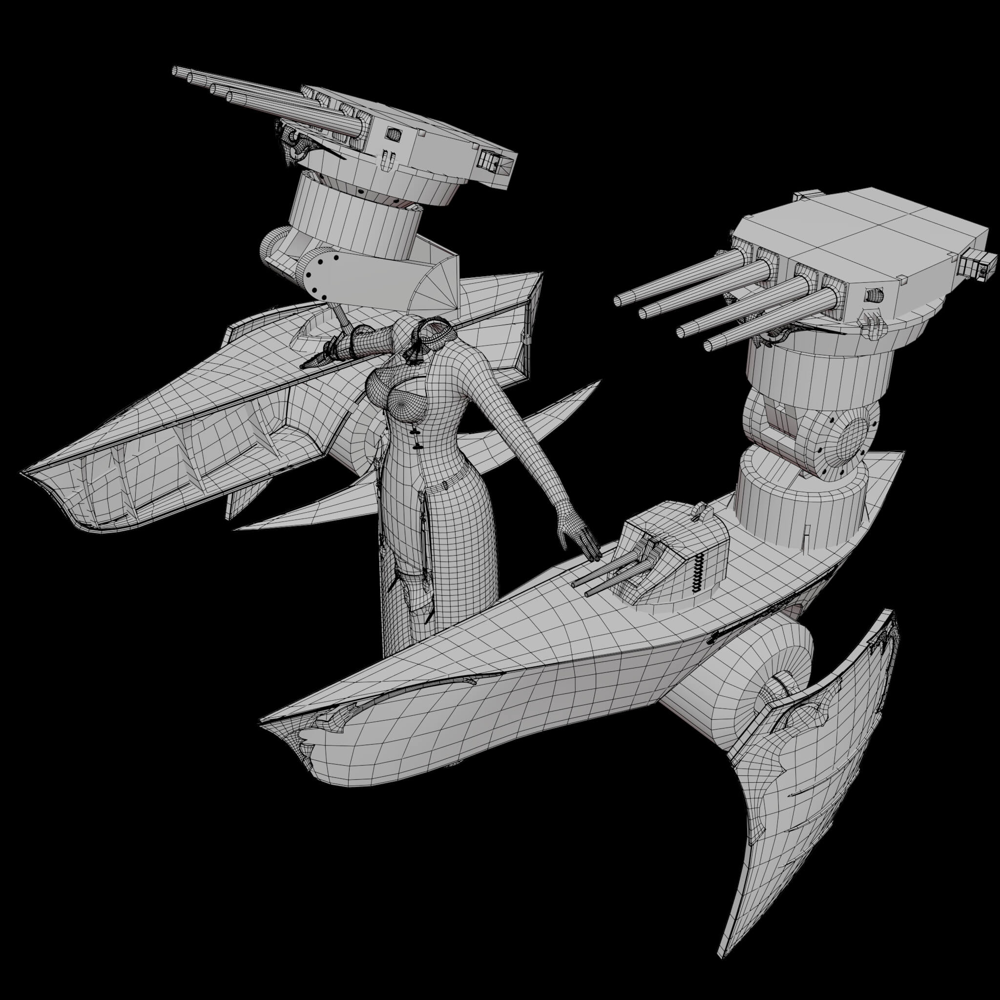 Azur Lane Dunkerque - 3D Model by Sasha_Kholostenko