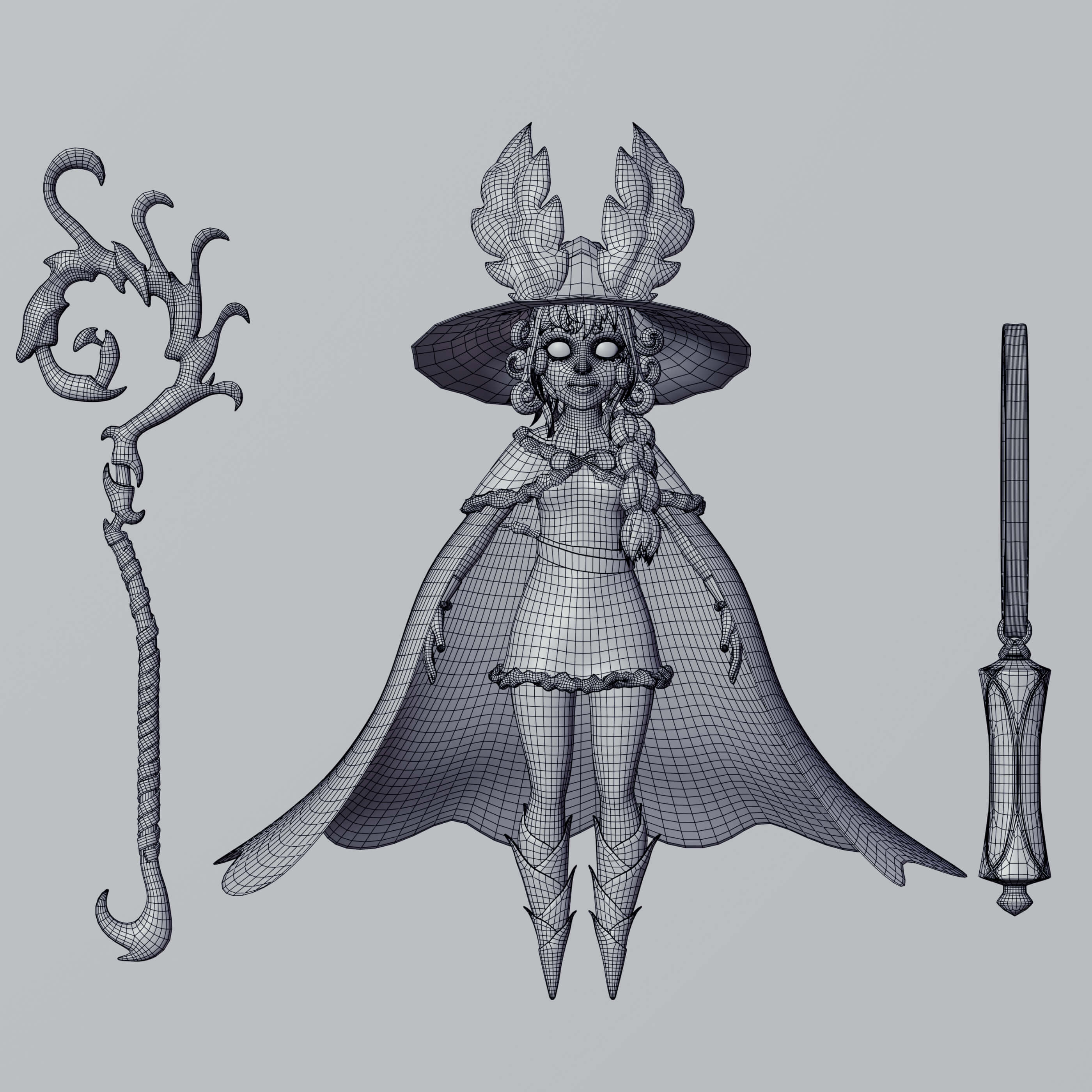 Fairy Witch - 3D Model by Sasha_Kholostenko