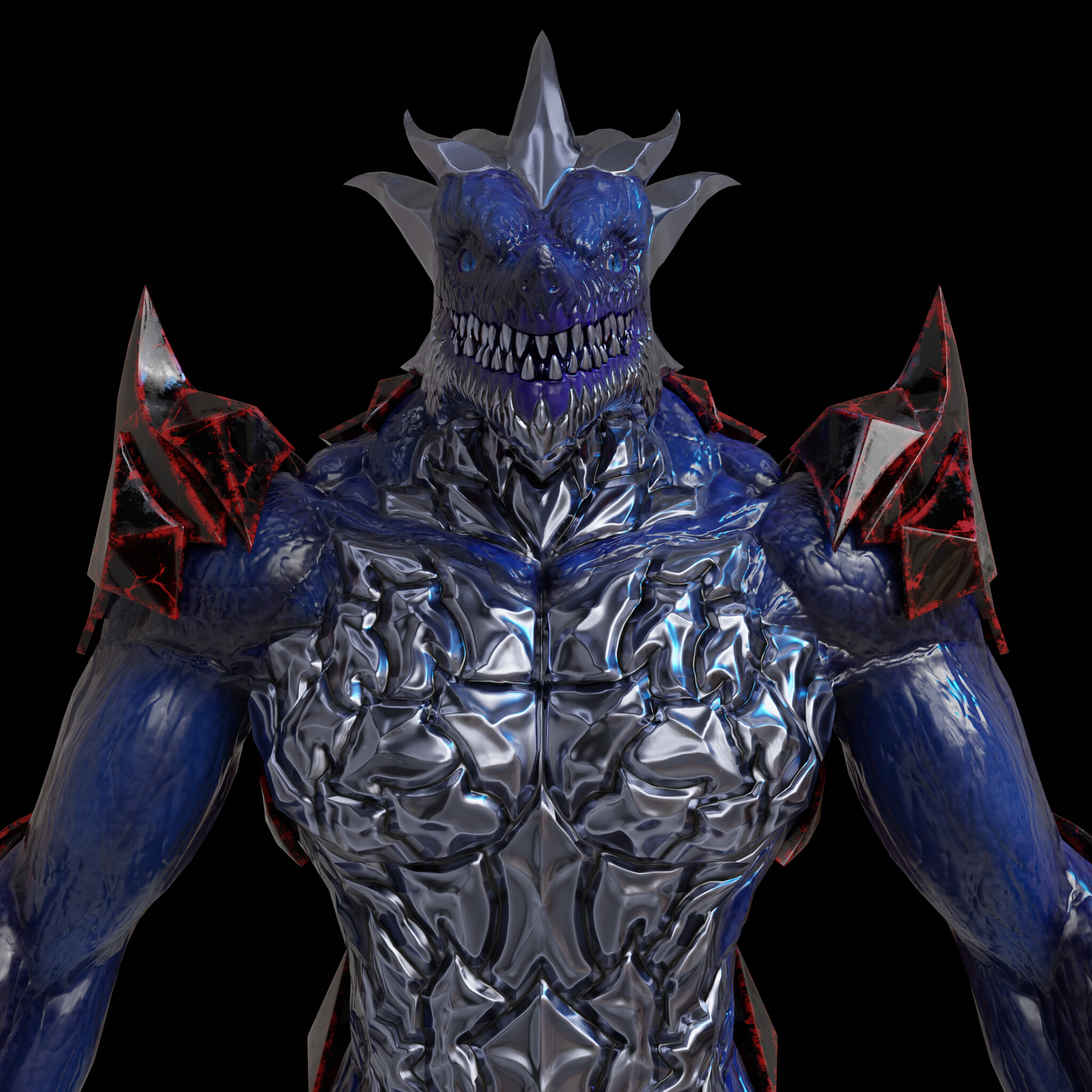 Obsidian Dragon - 3D Model by Sasha_Kholostenko