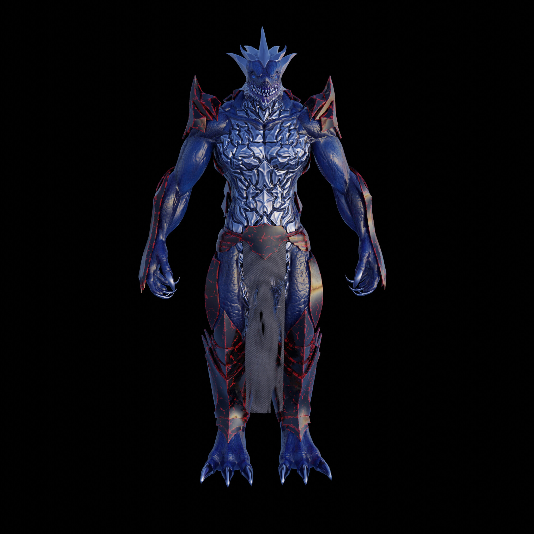 Obsidian Dragon - 3D Model by Sasha_Kholostenko