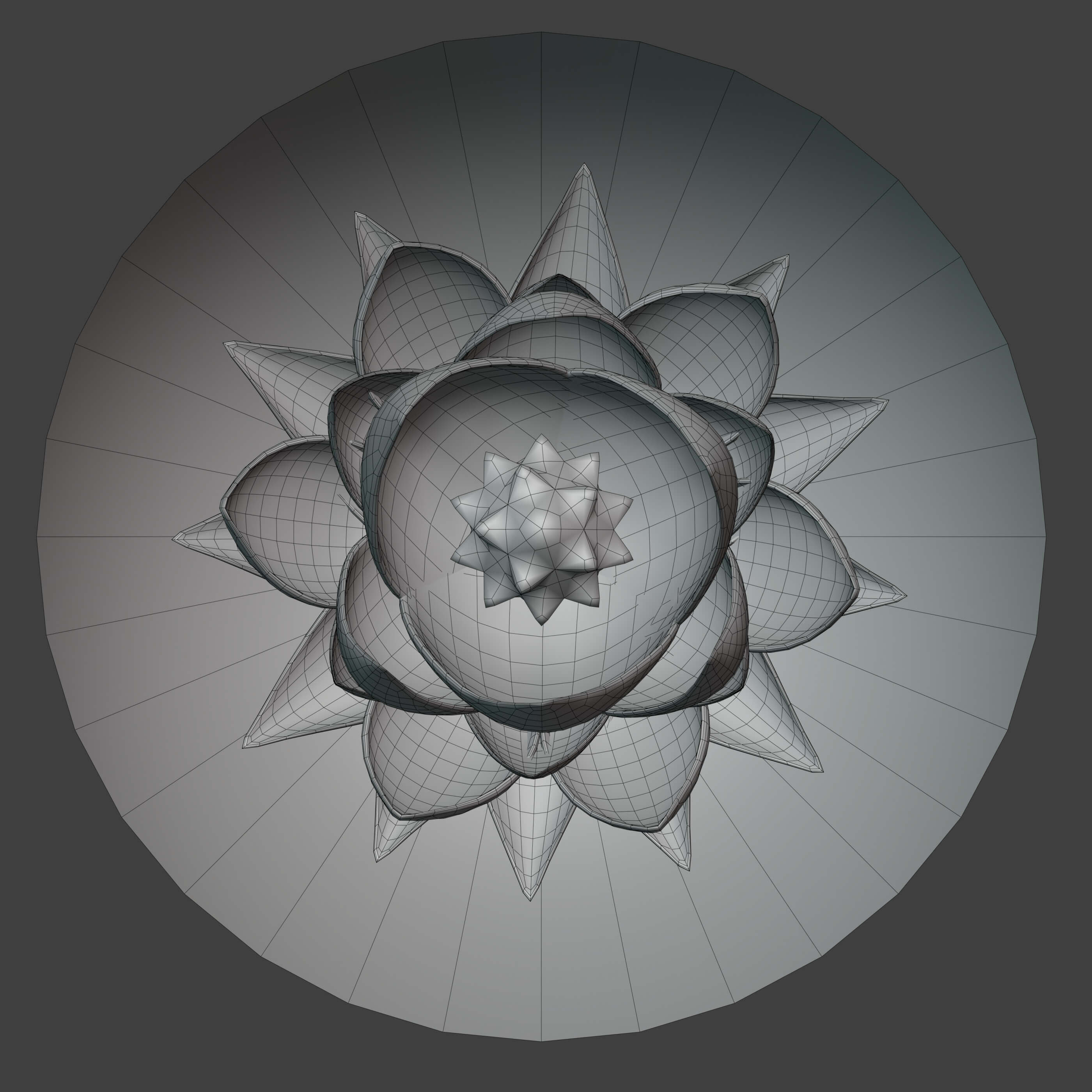 Rainbow Lotus - 3D Model by Sasha_Kholostenko