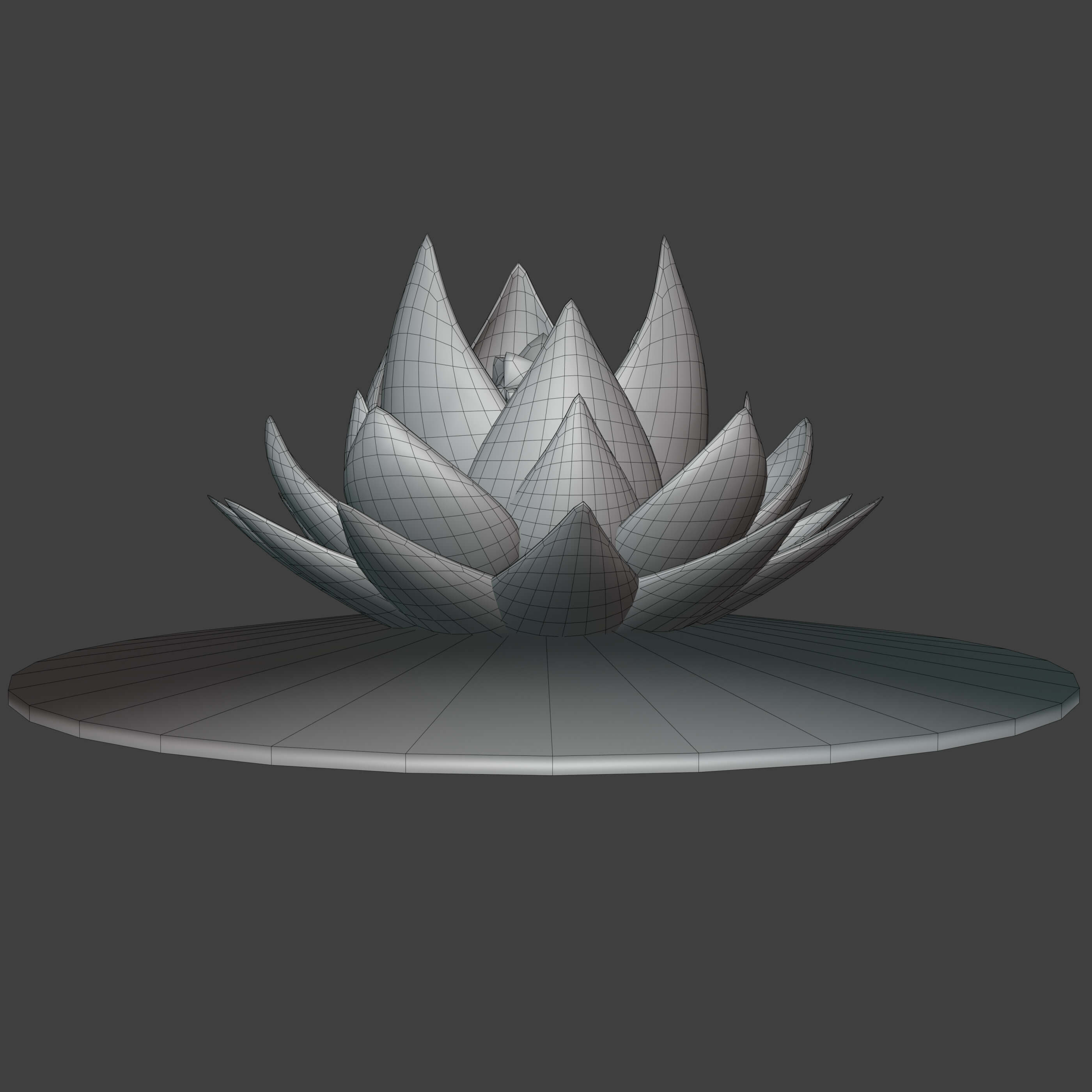 Rainbow Lotus - 3D Model by Sasha_Kholostenko