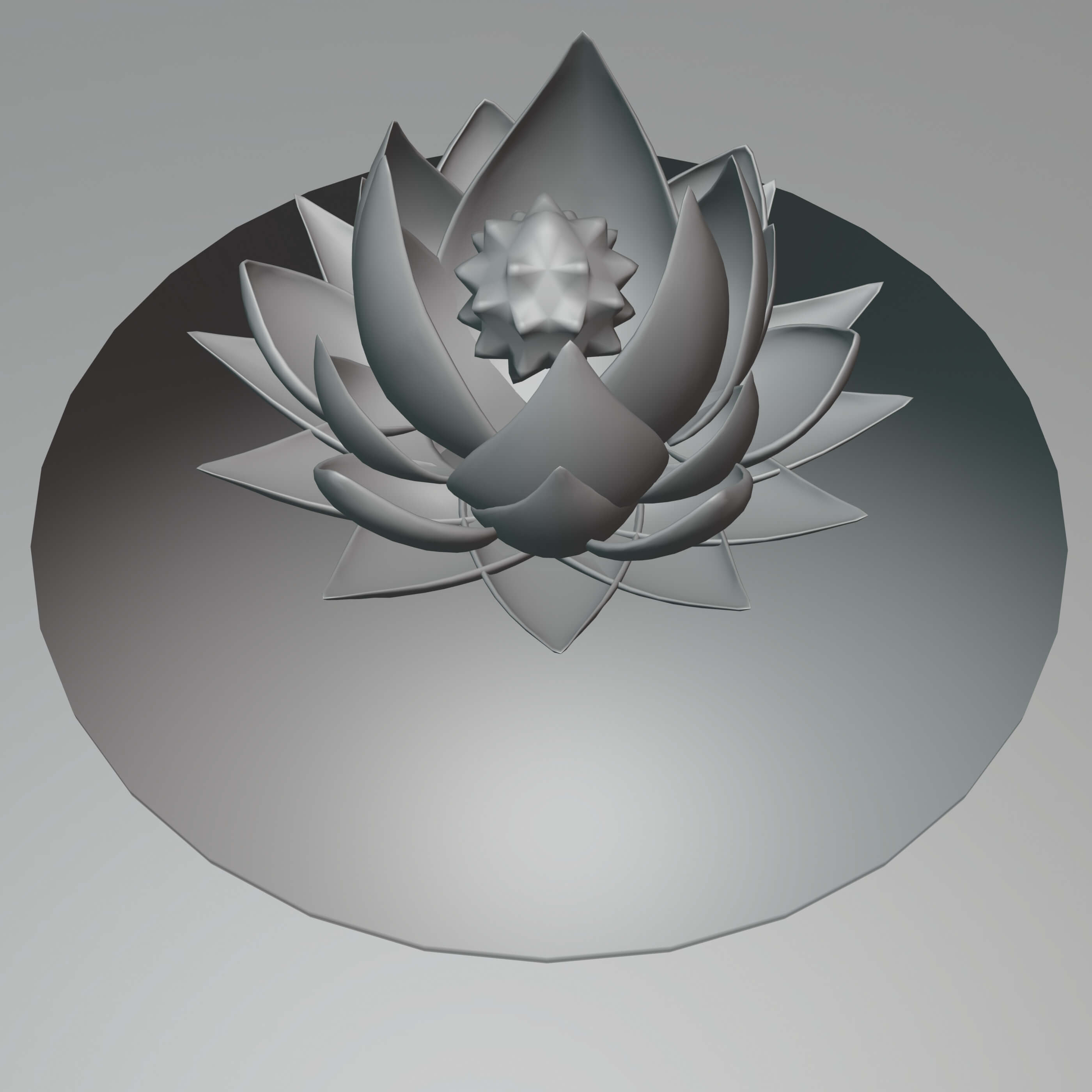 Rainbow Lotus - 3D Model by Sasha_Kholostenko